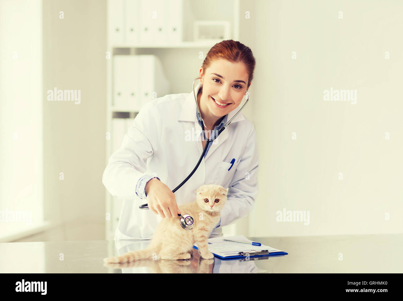 Happy vet hi-res stock photography and images - Alamy