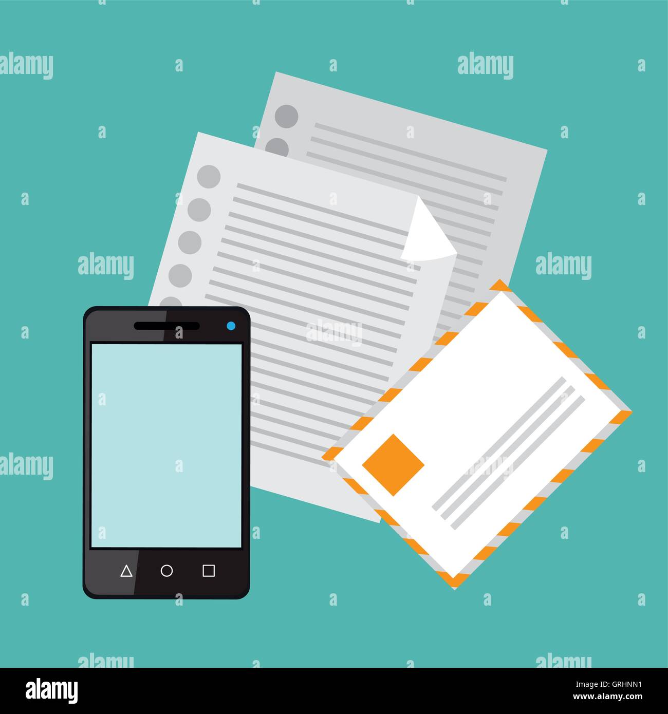 Work colleagues documents communication Stock Vector Images - Alamy