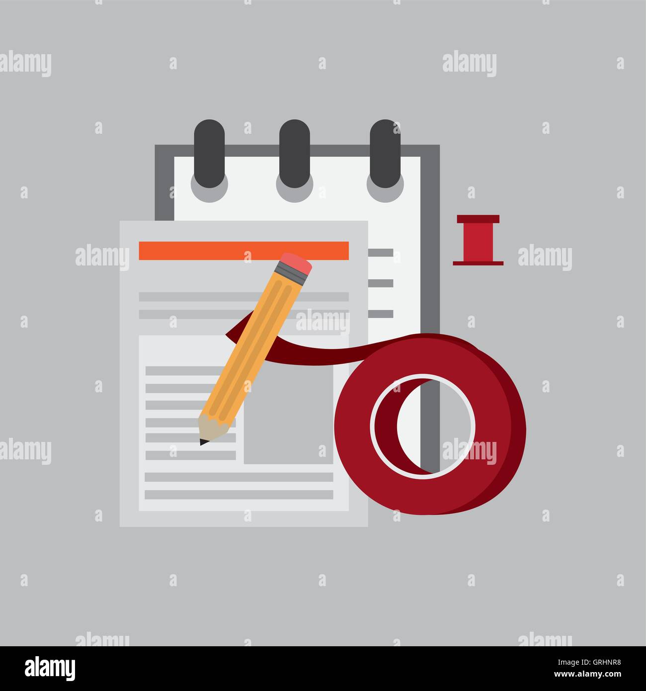 paper documents office related items icon Stock Vector Image & Art - Alamy