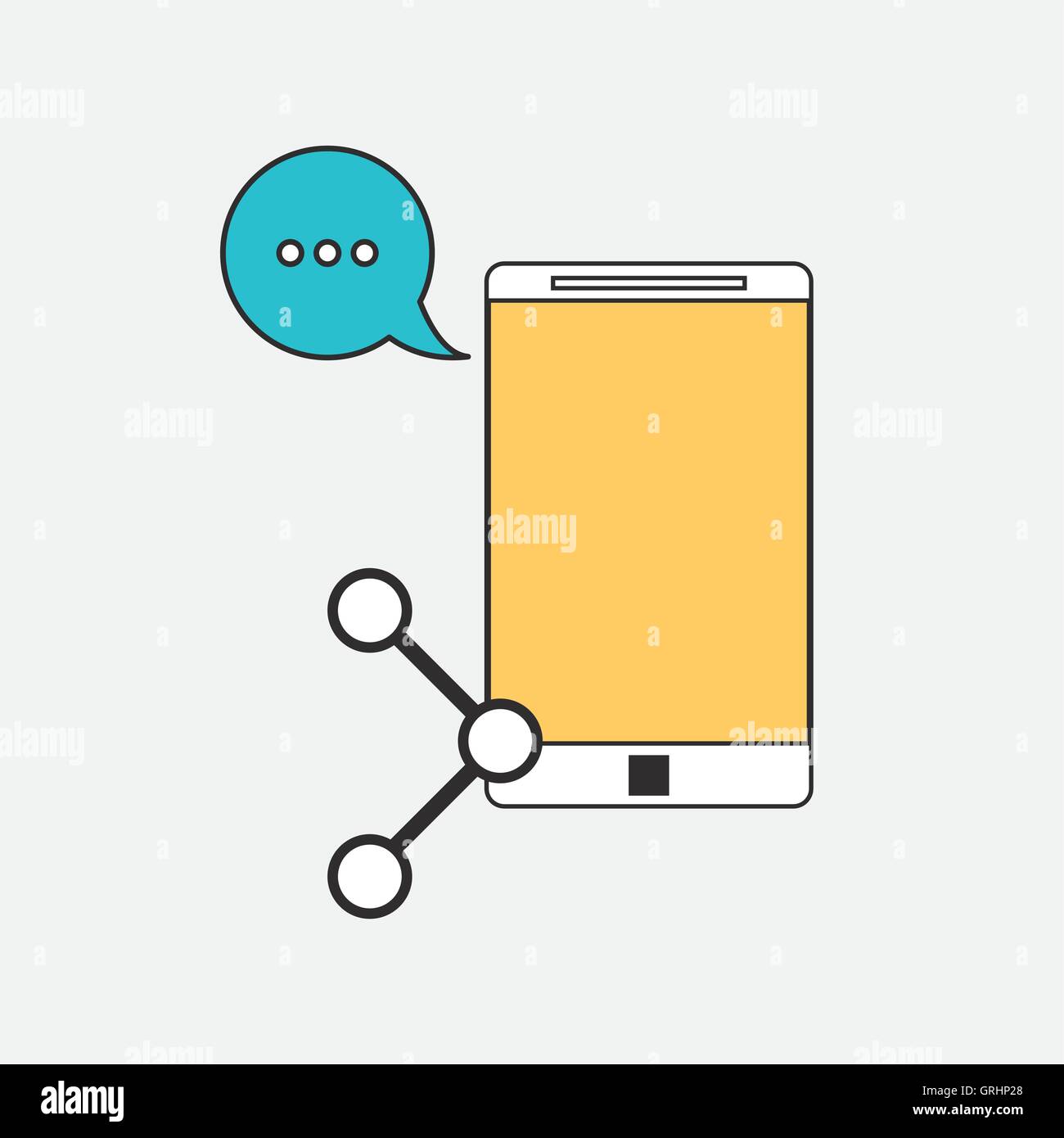 cellphone and telecommunication icons Stock Vector Image & Art - Alamy