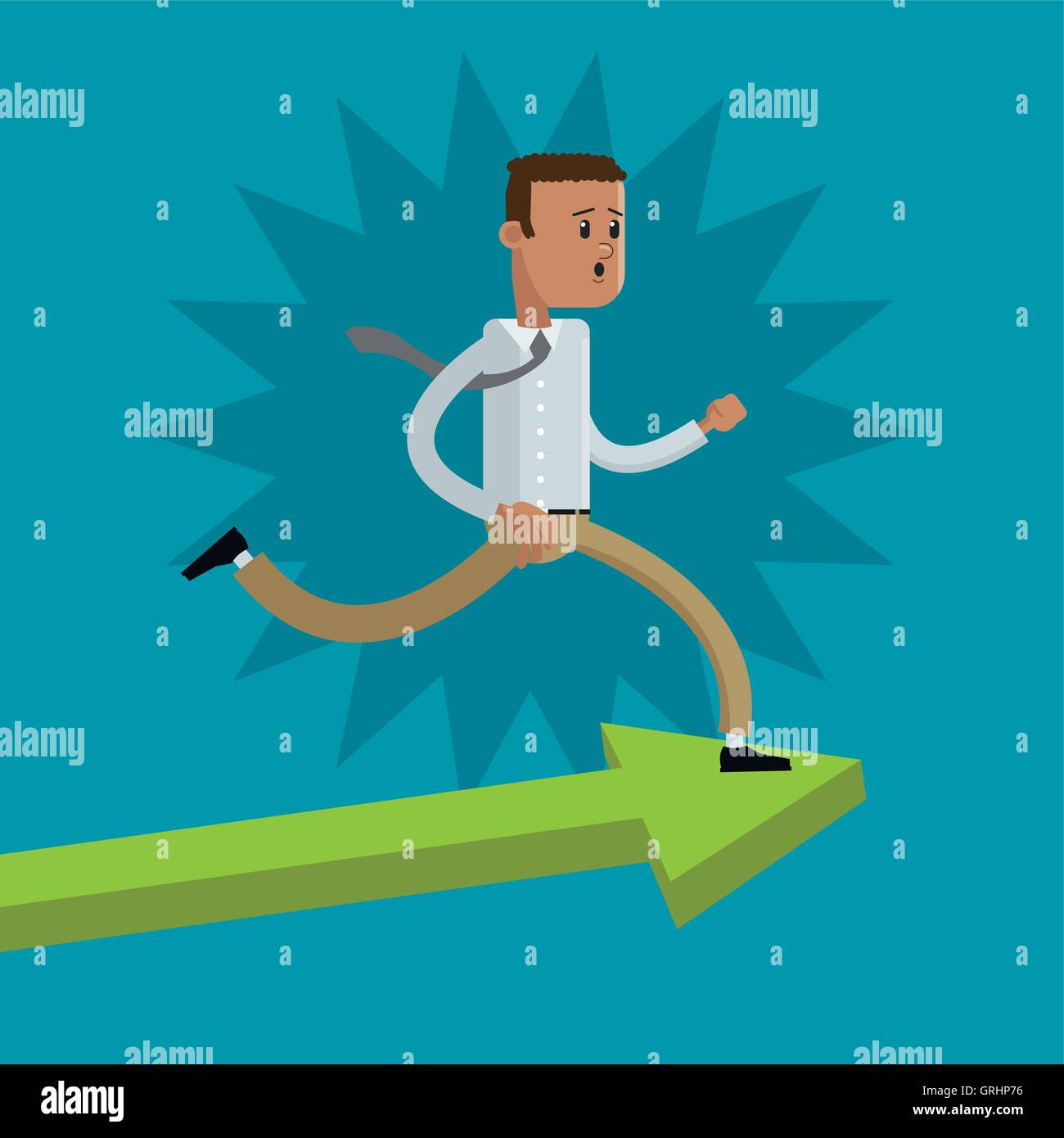 Worker running track Stock Vector Images - Alamy