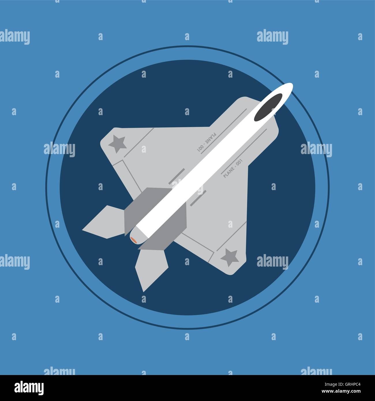 single fighter jet Stock Vector Image & Art - Alamy