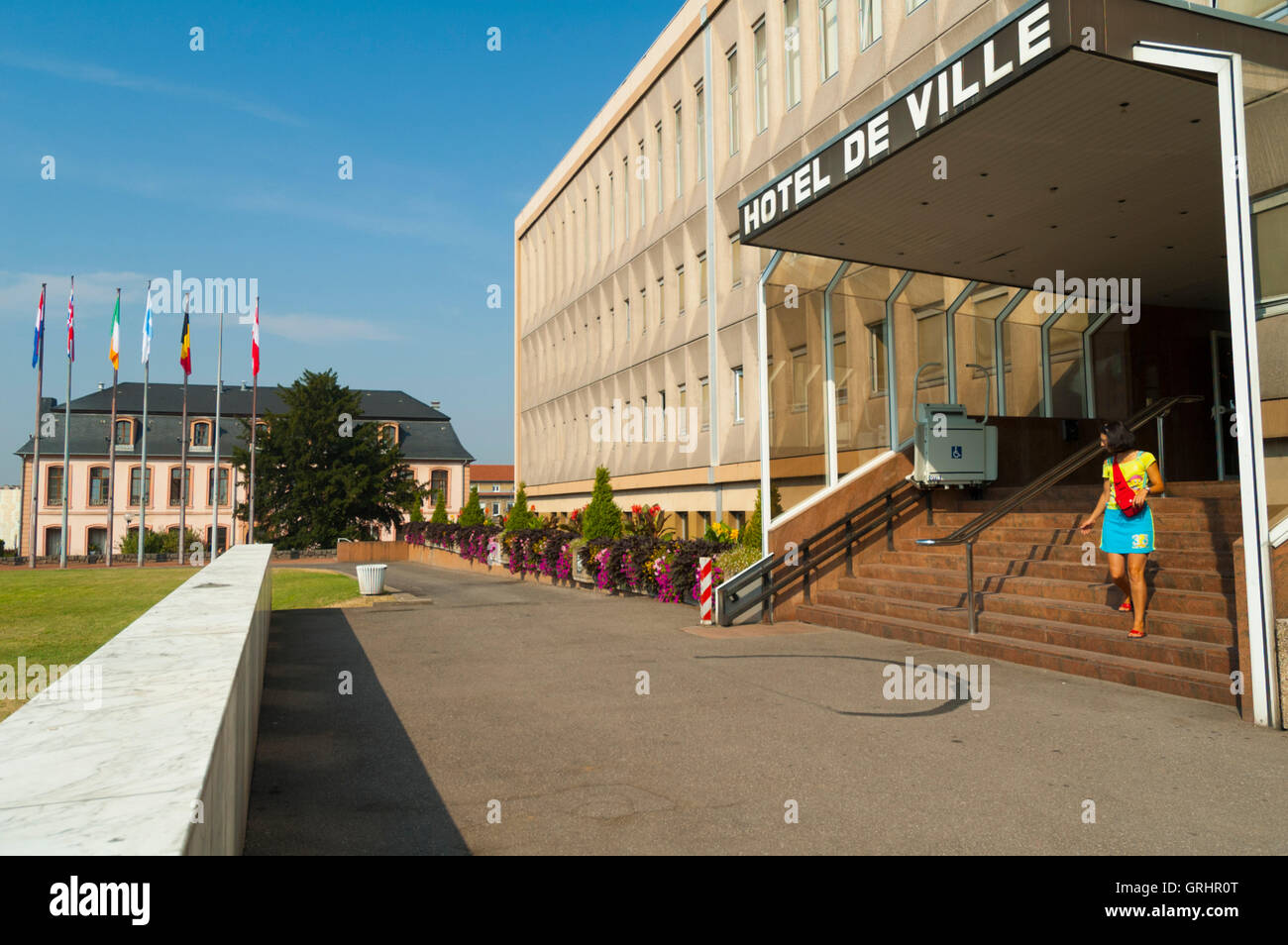 France, Moselle (57), Forbach town, town hall Stock Photo - Alamy