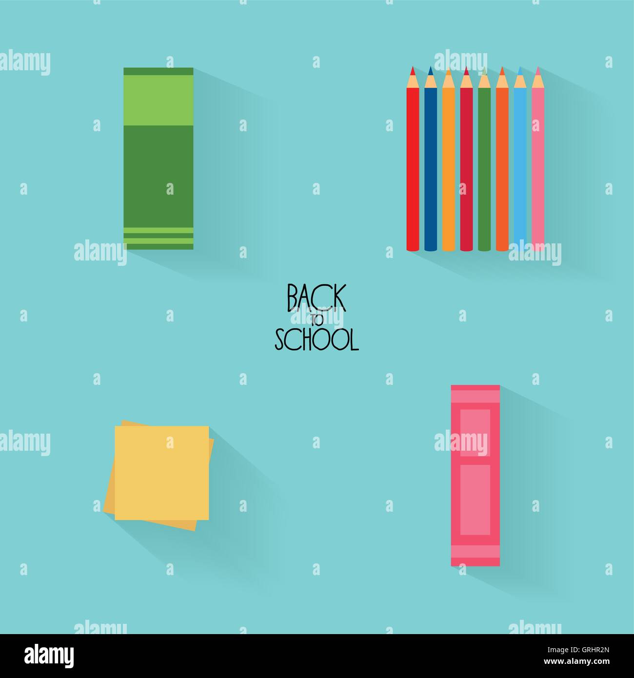 abstract school objects Stock Vector Image & Art - Alamy