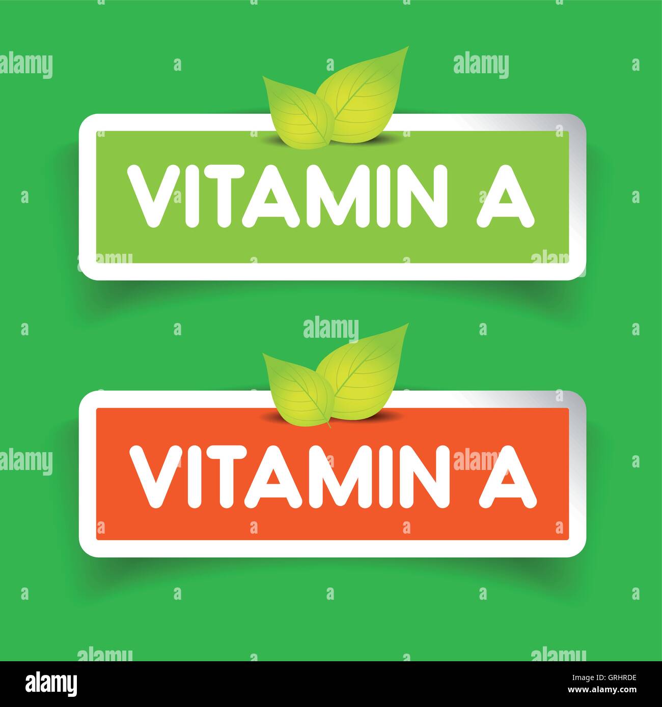 Vitamin A label vector set Stock Vector Image & Art - Alamy