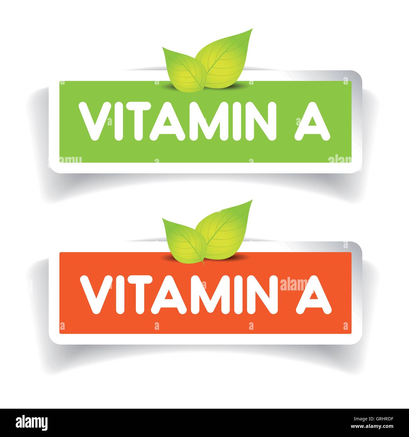 Vitamin A label vector set Stock Vector Image & Art - Alamy