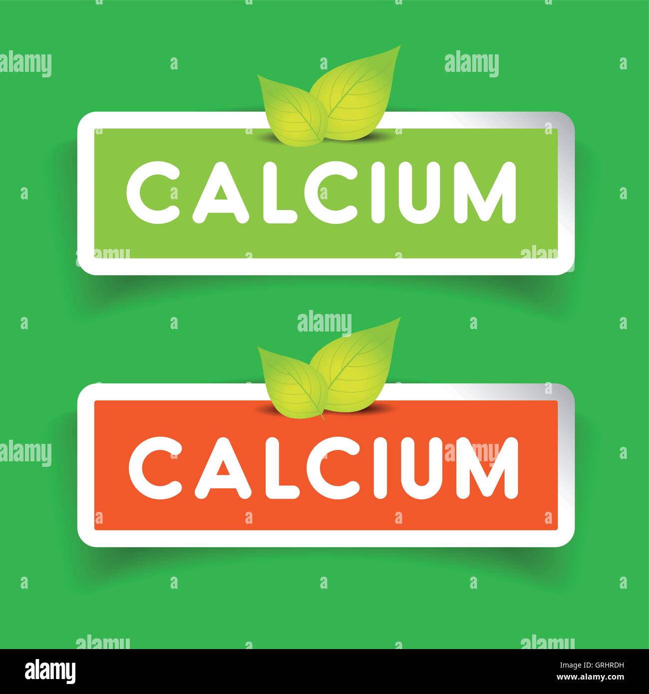 Calcium label vector set Stock Vector Image & Art - Alamy