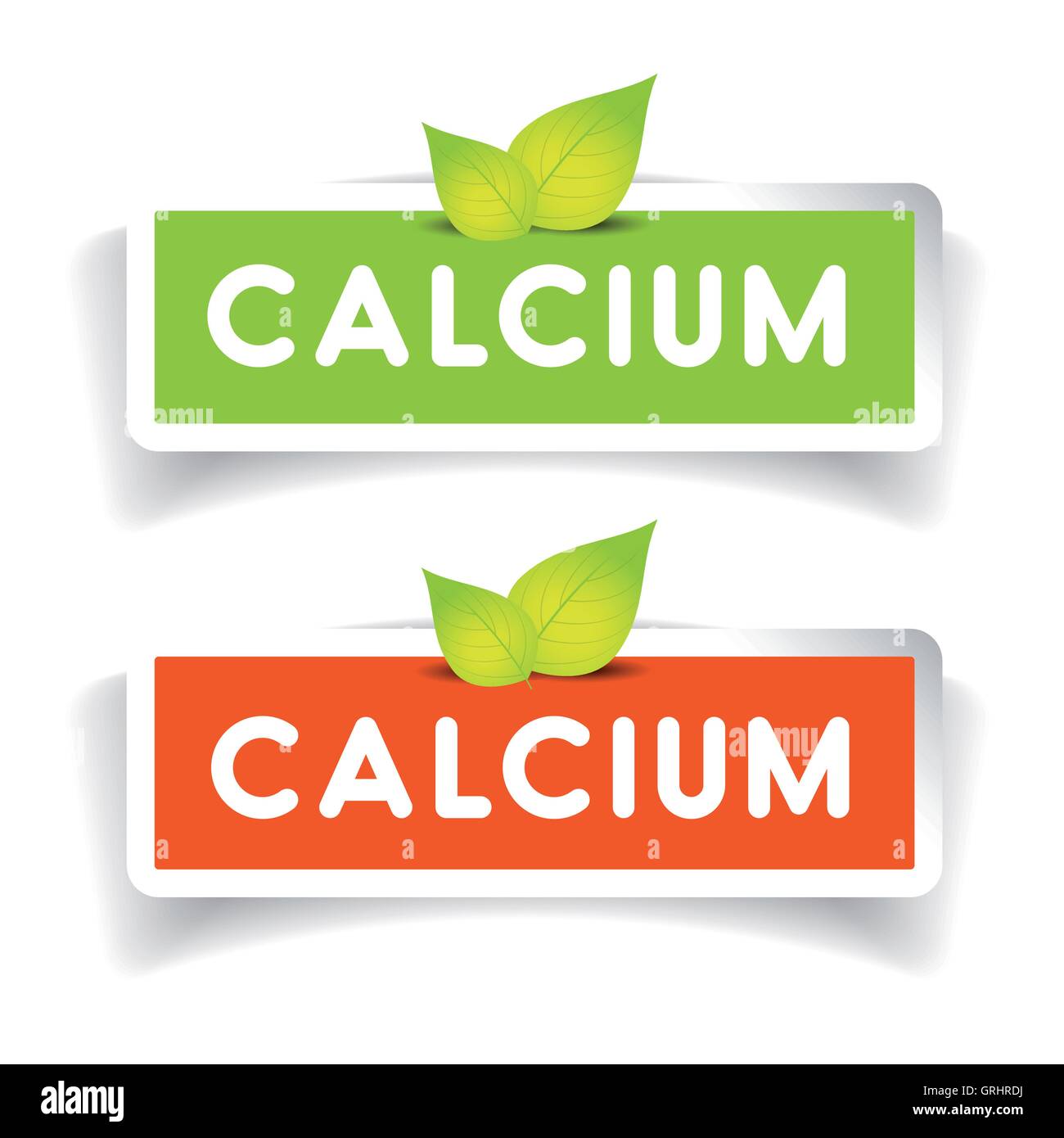 Calcium label vector set Stock Vector Image & Art - Alamy