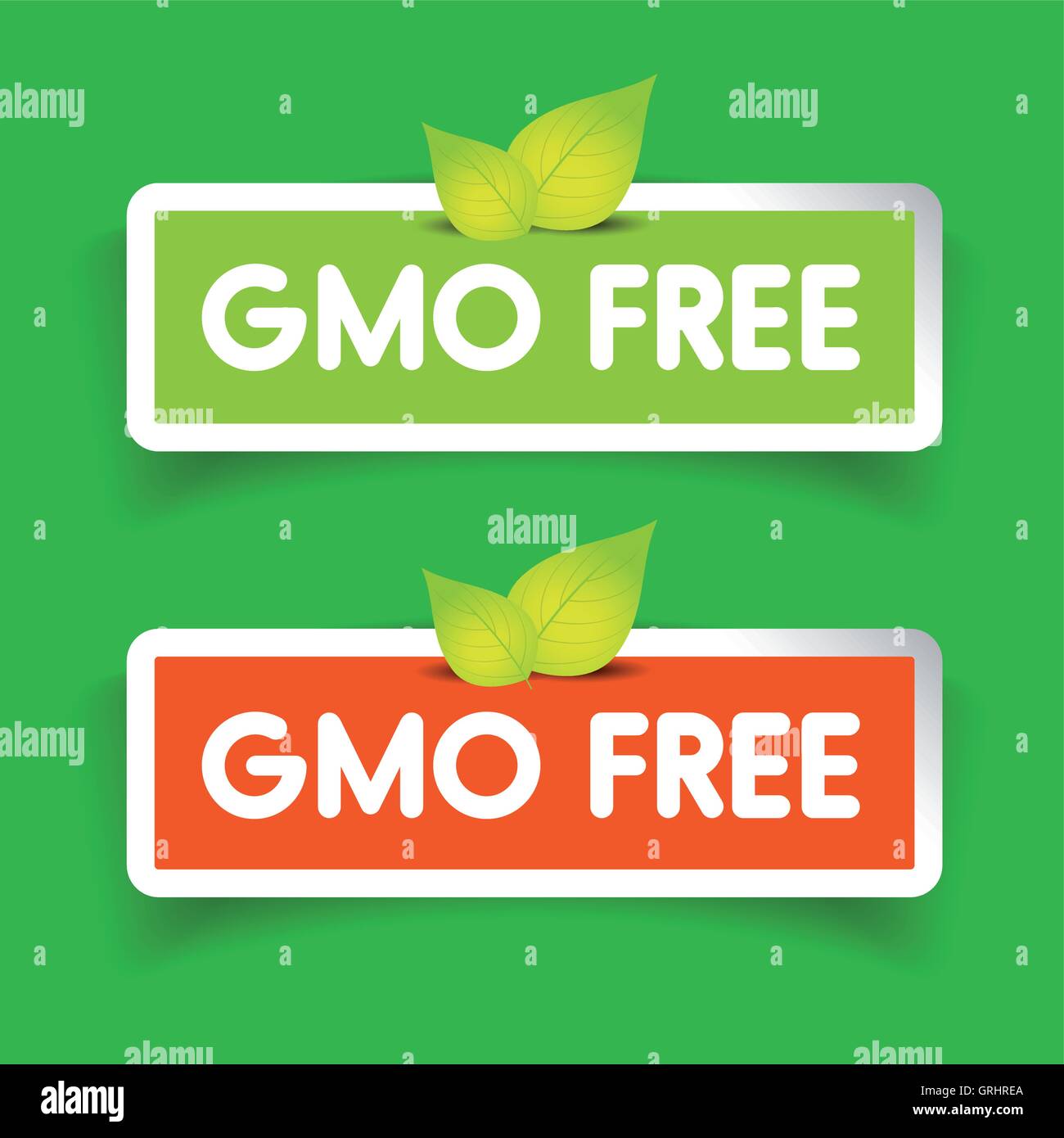 GMO free label vector set Stock Vector Image & Art - Alamy