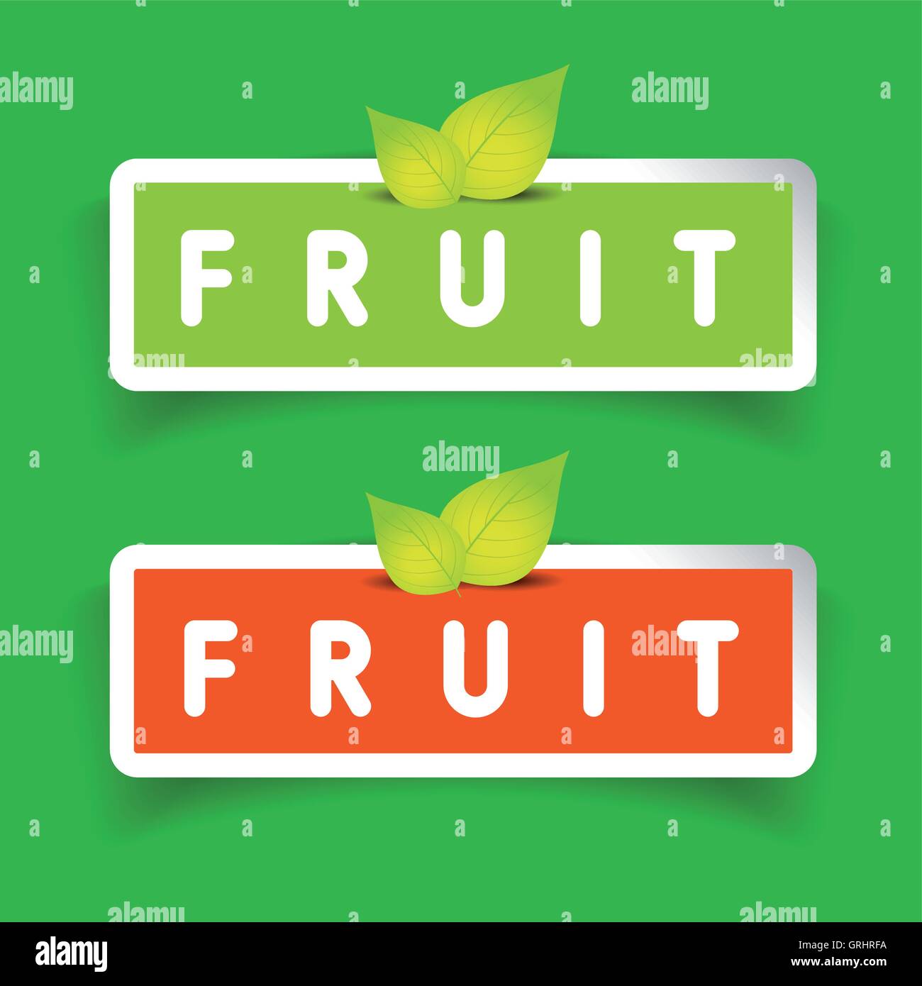 Fruit label vector set Stock Vector Image & Art - Alamy
