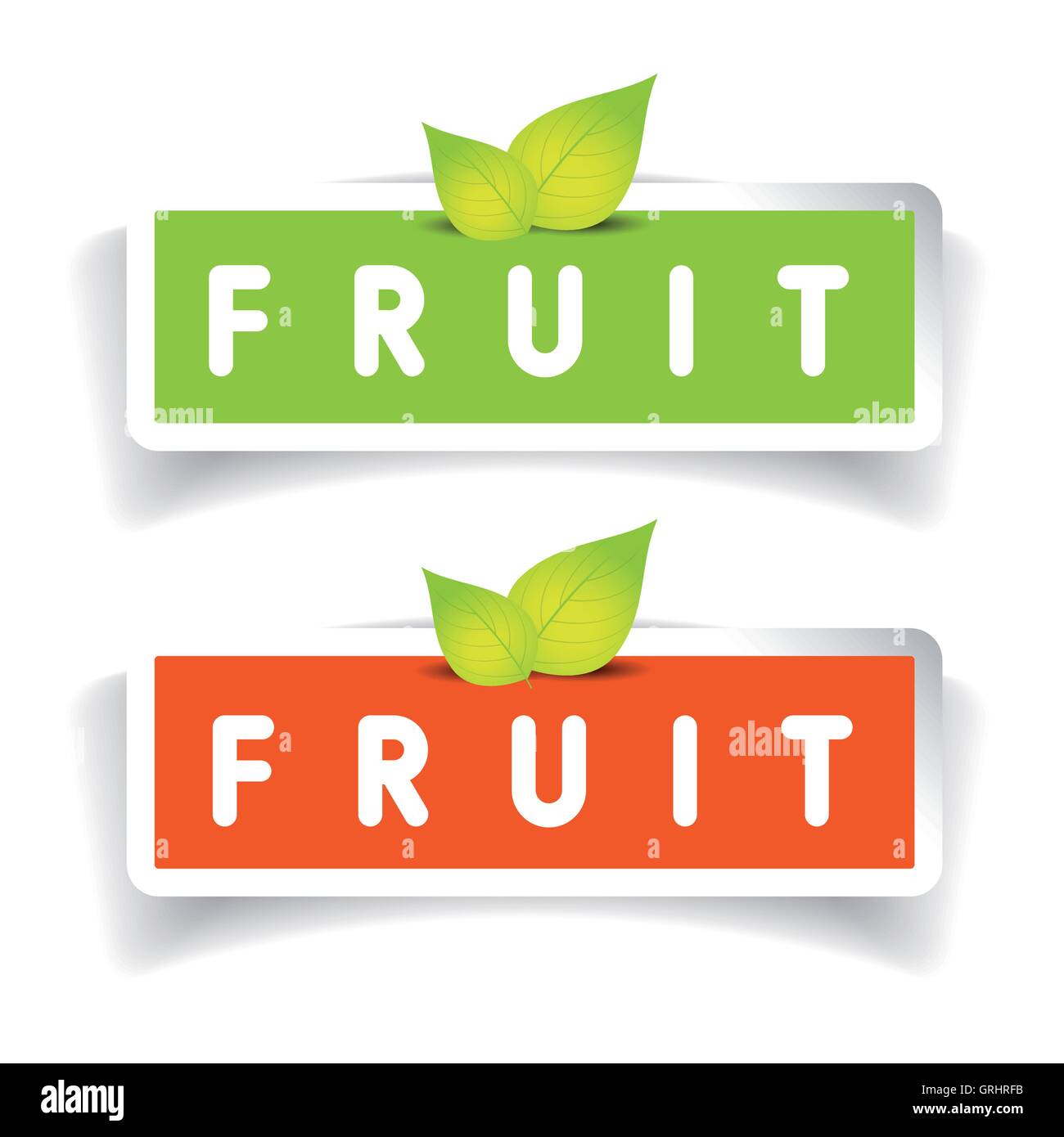 Fruit label vector set Stock Vector Image & Art - Alamy