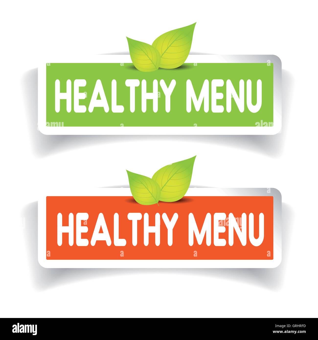 Healthy menu label vector set Stock Vector Image & Art - Alamy