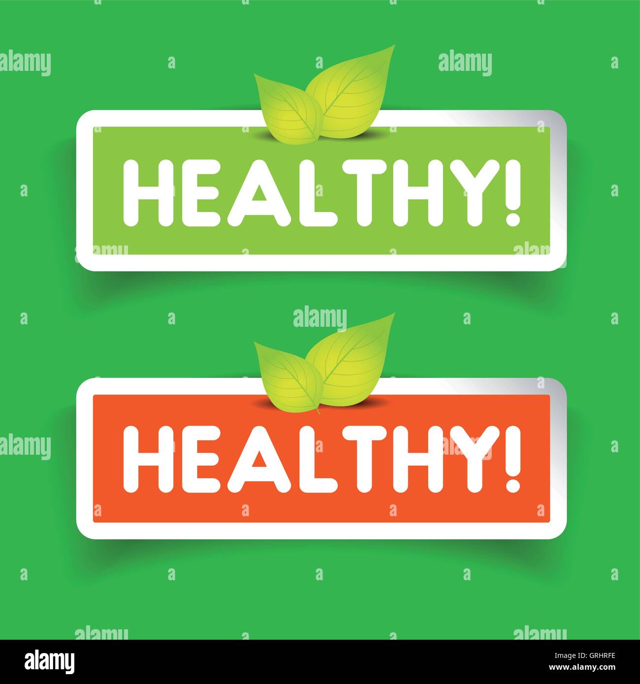 Healthy label vector set Stock Vector Image & Art - Alamy