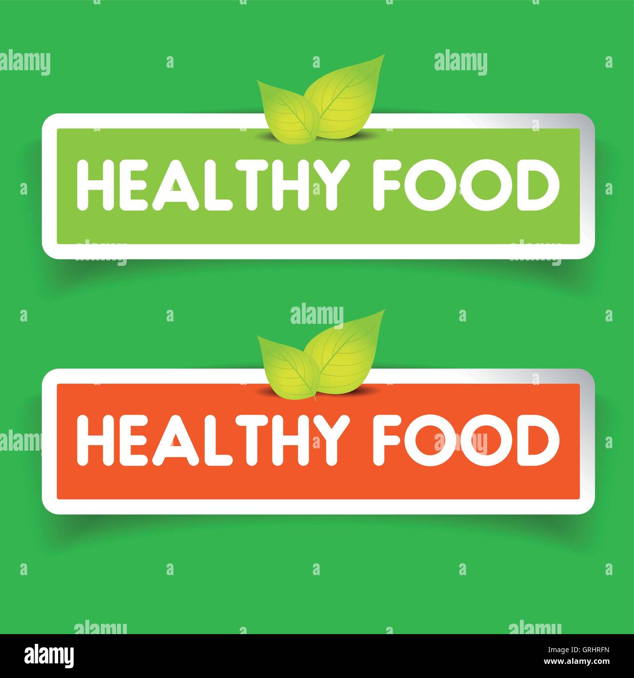 Healthy food label vector set Stock Vector Image & Art - Alamy