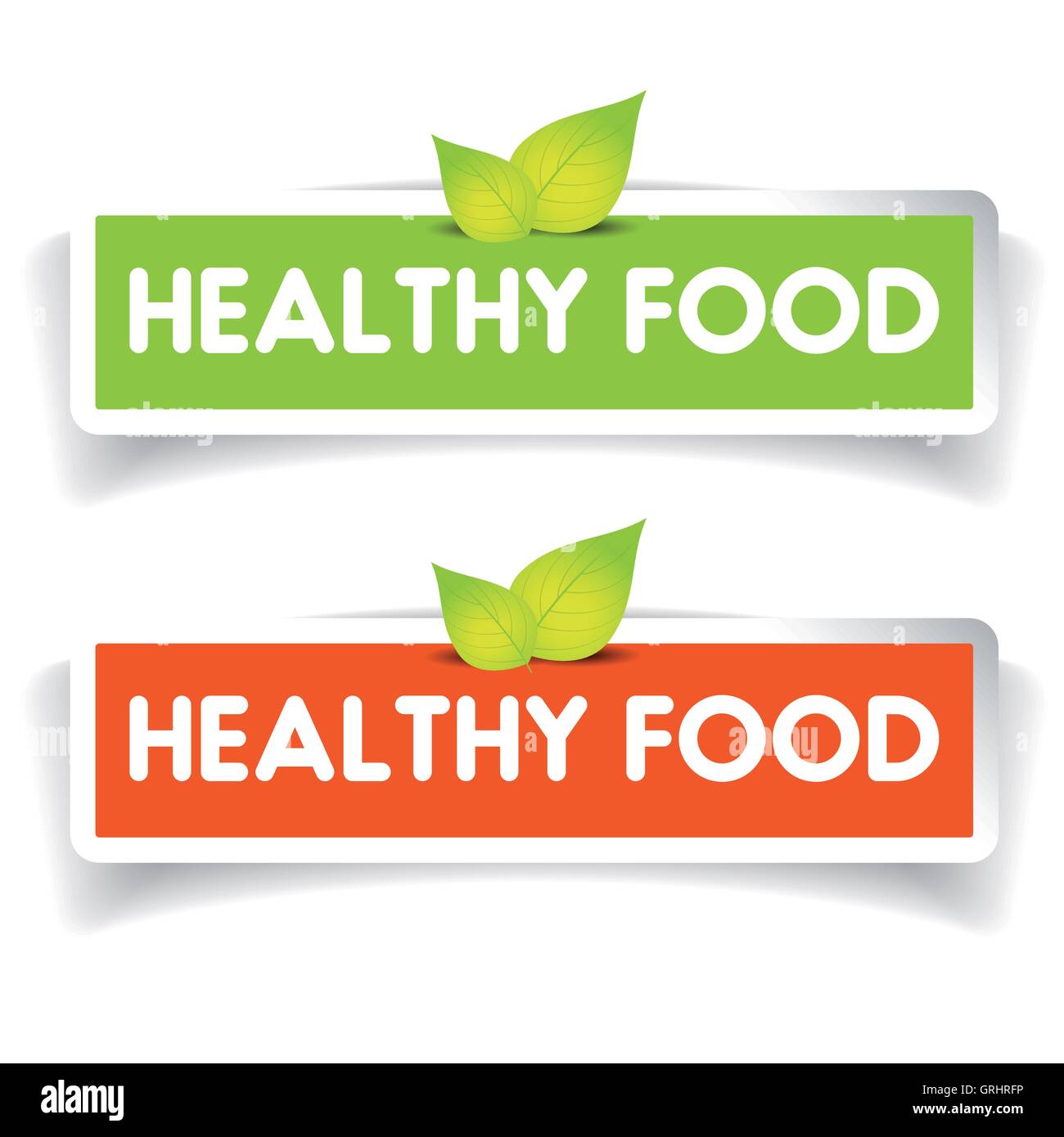 Healthy food label vector set Stock Vector Image & Art - Alamy
