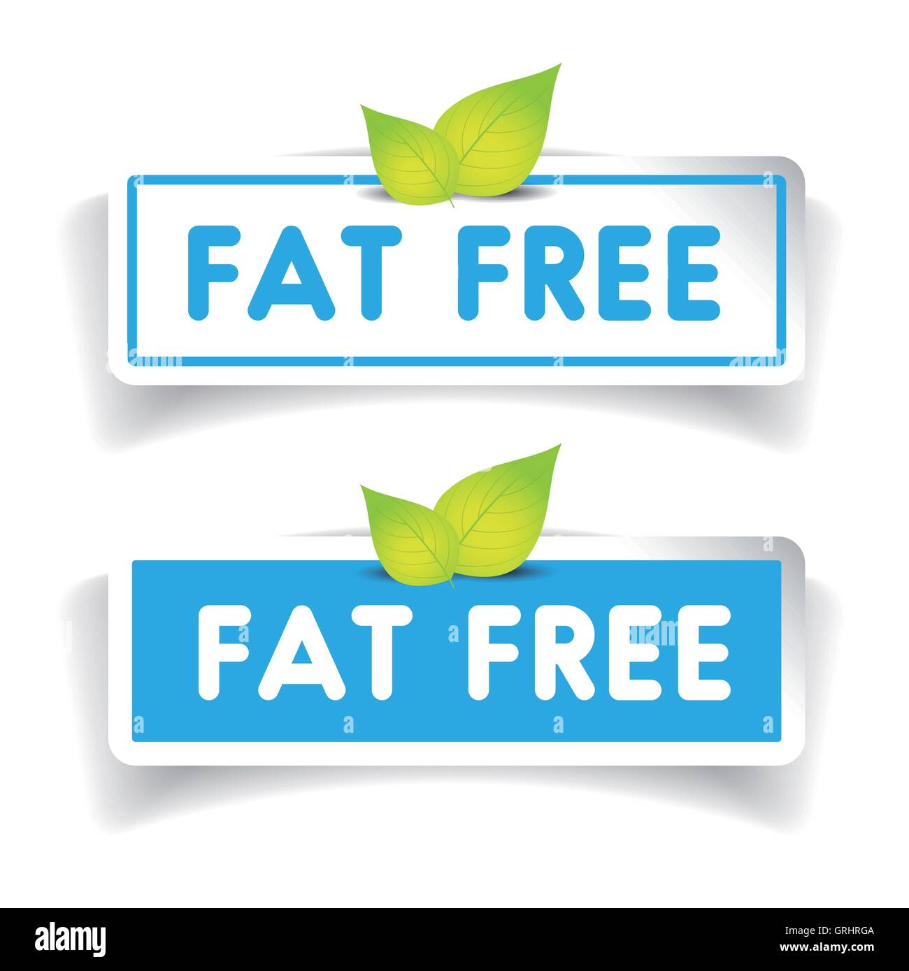 Fat free label hi-res stock photography and images - Alamy