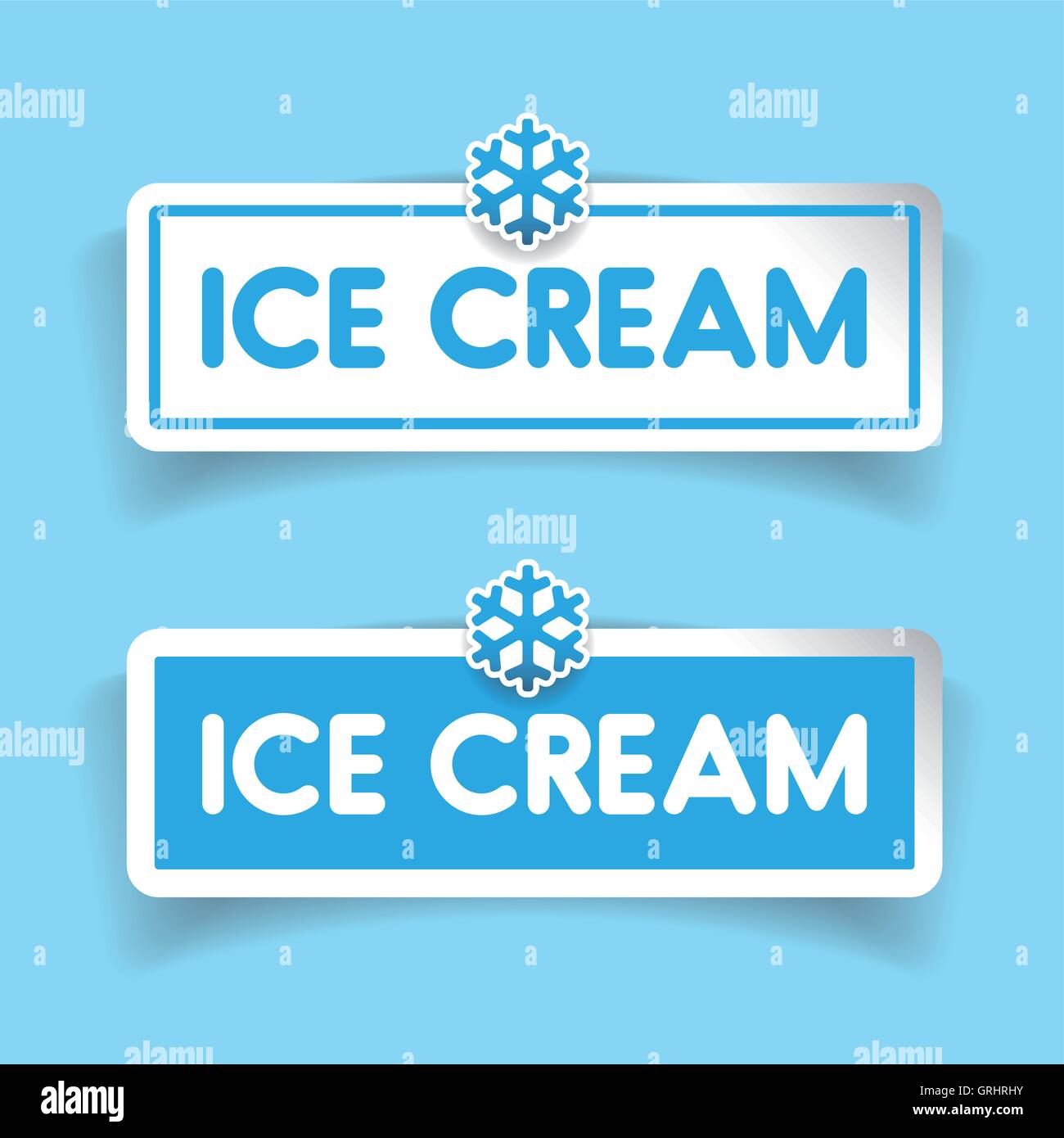 Ice Cream label vector Stock Vector Image & Art - Alamy