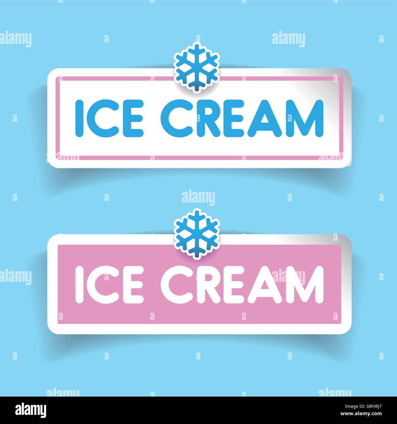 Ice Cream label vector Stock Vector Image & Art - Alamy