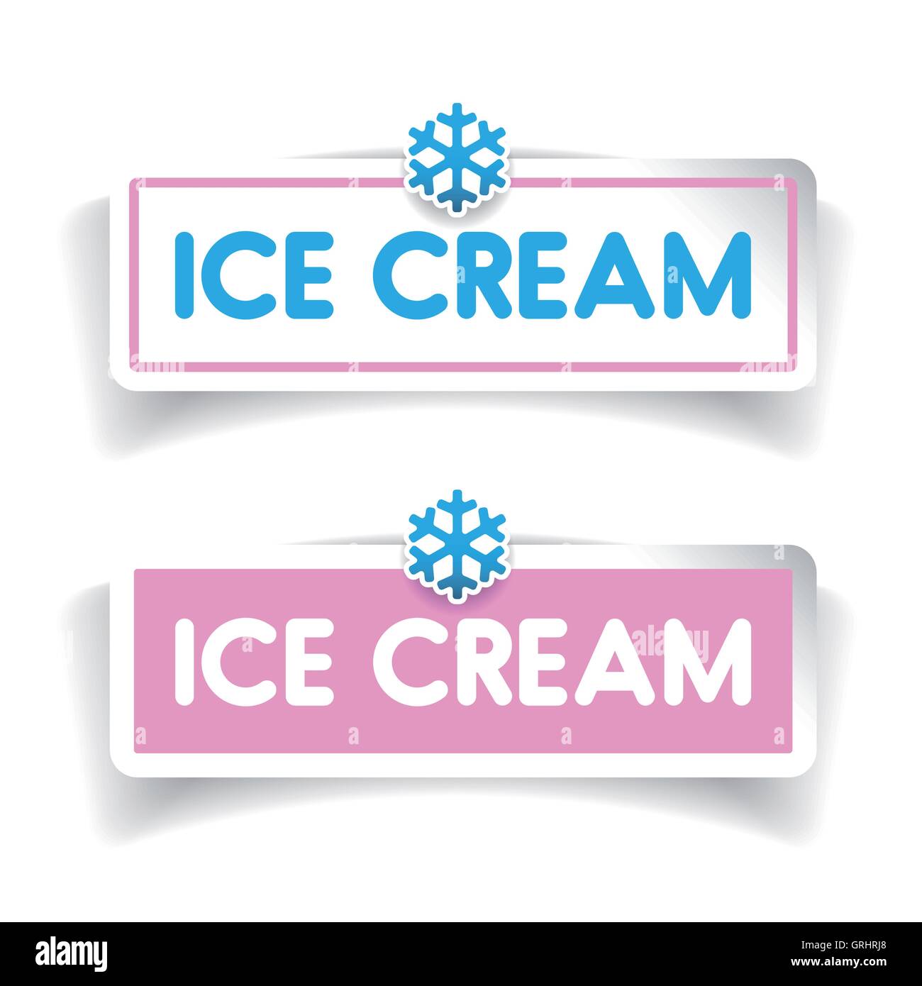 Ice Cream label vector Stock Vector Image & Art - Alamy