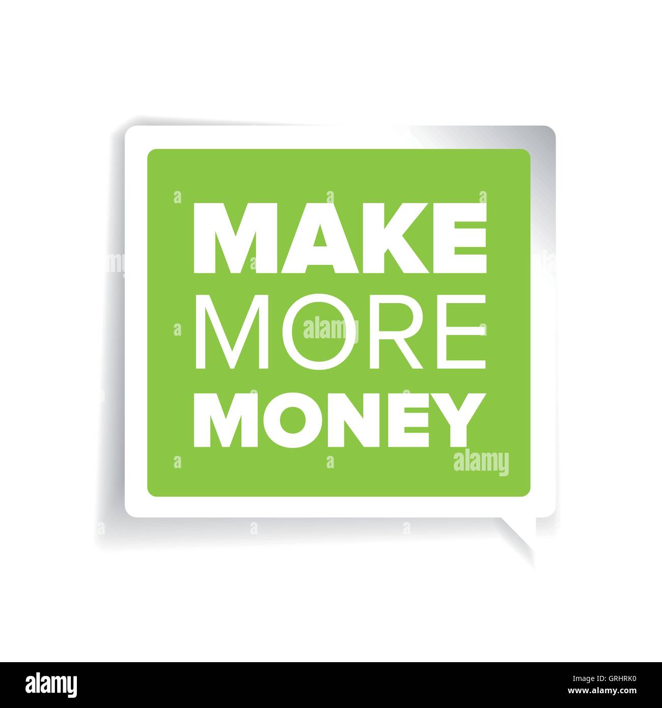 Make more money label Stock Vector Image & Art - Alamy