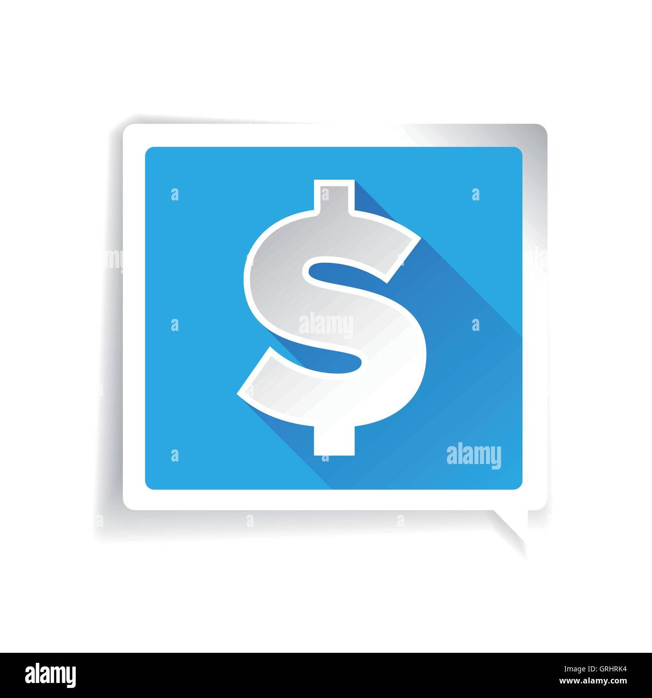 Flat dollar icon or sign Stock Vector Image & Art - Alamy