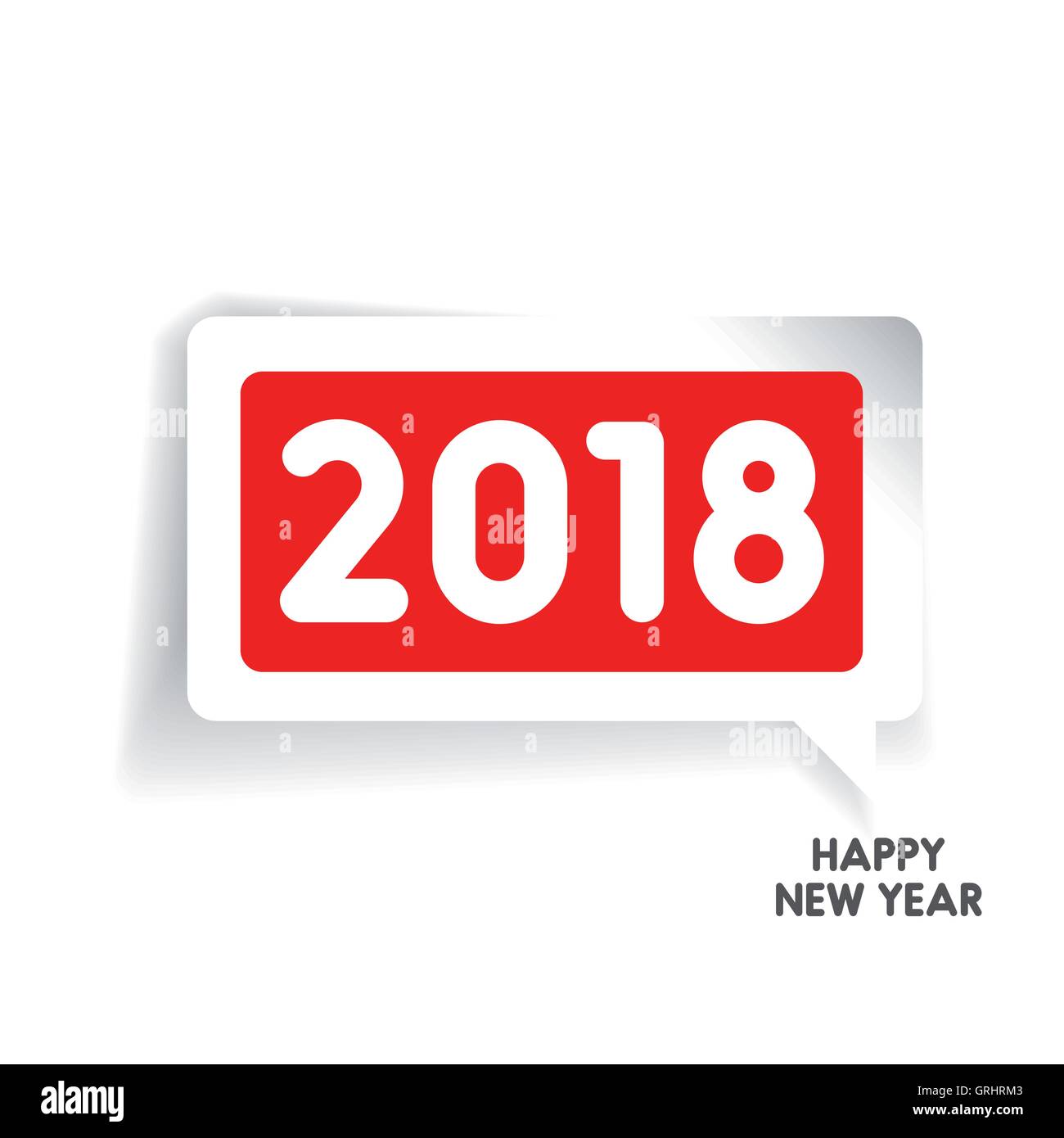 Happy new year 2018 Stock Vector Image & Art - Alamy