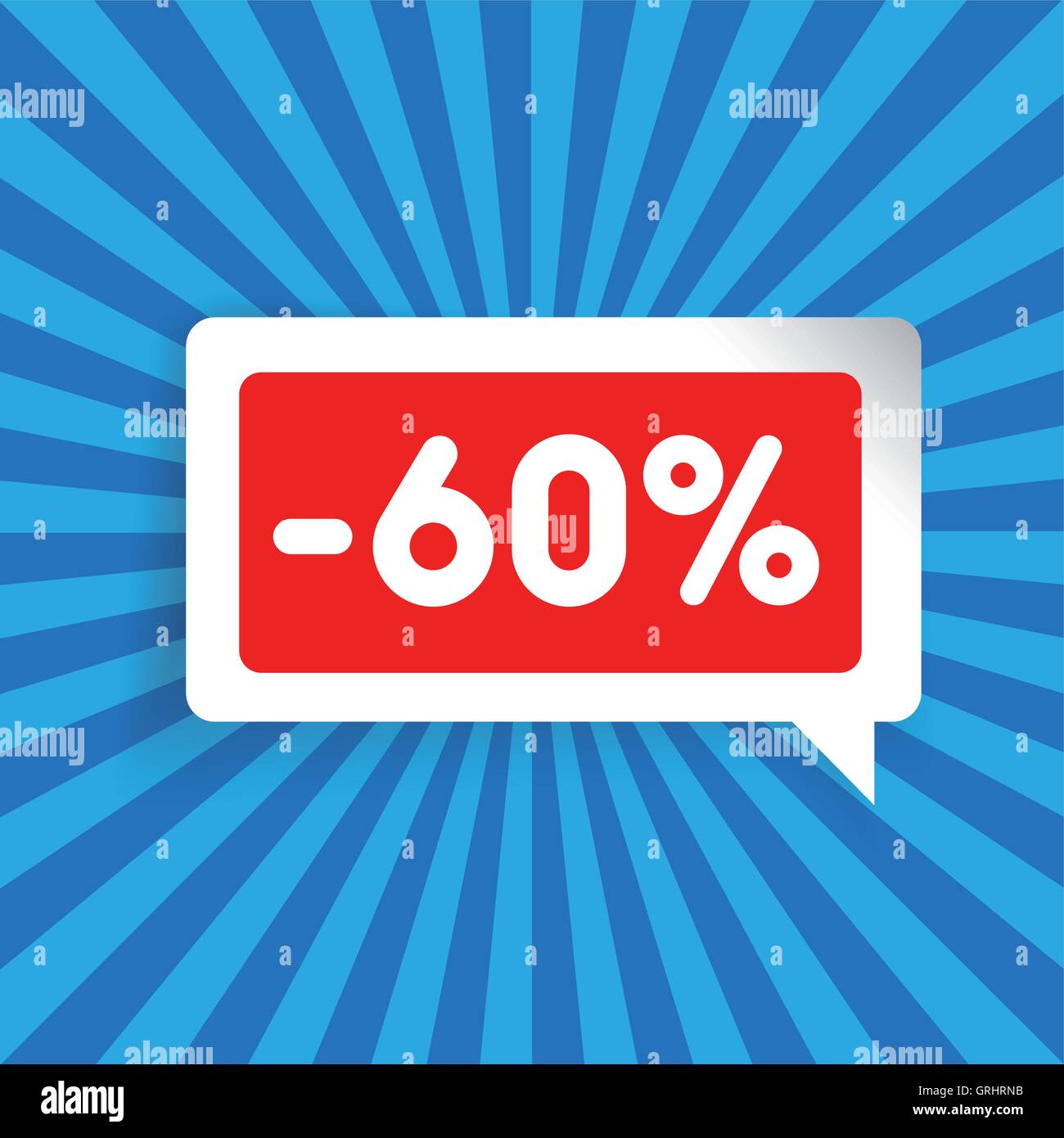 60 percent off speech Stock Vector Images - Alamy