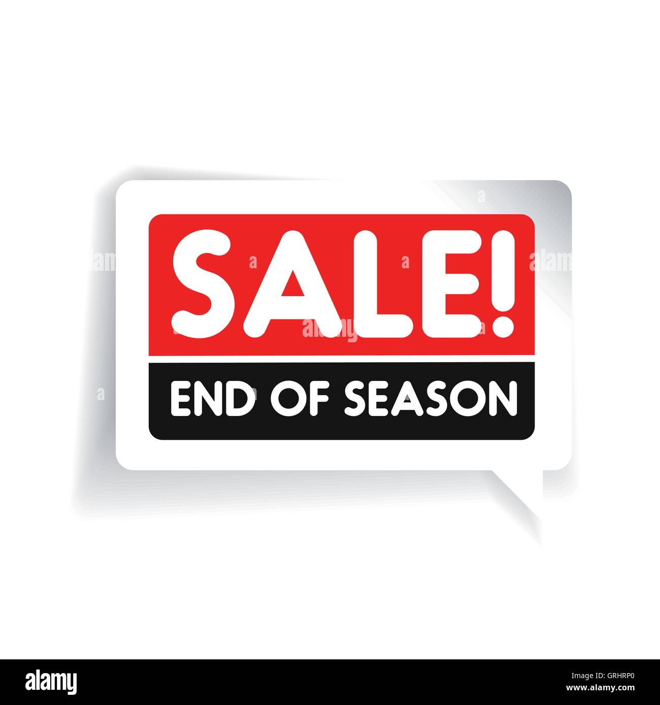 Sale - End of season label vector Stock Vector Image & Art - Alamy