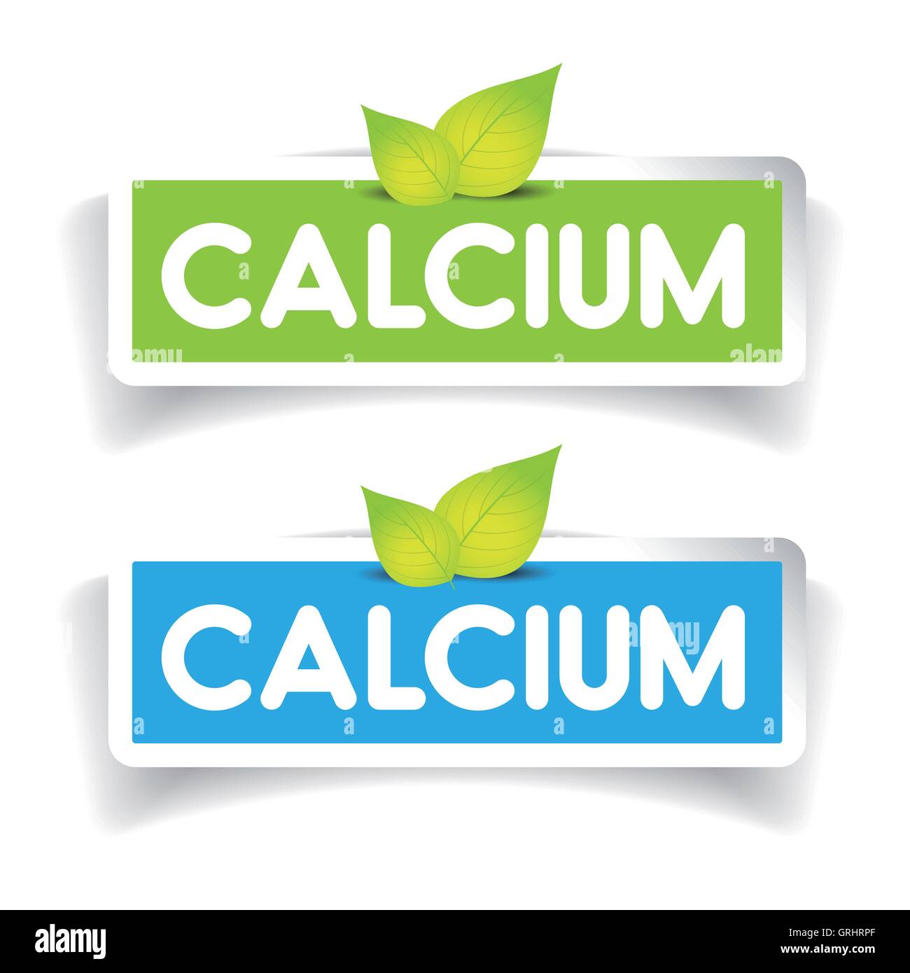 Calcium label vector set Stock Vector Image & Art - Alamy