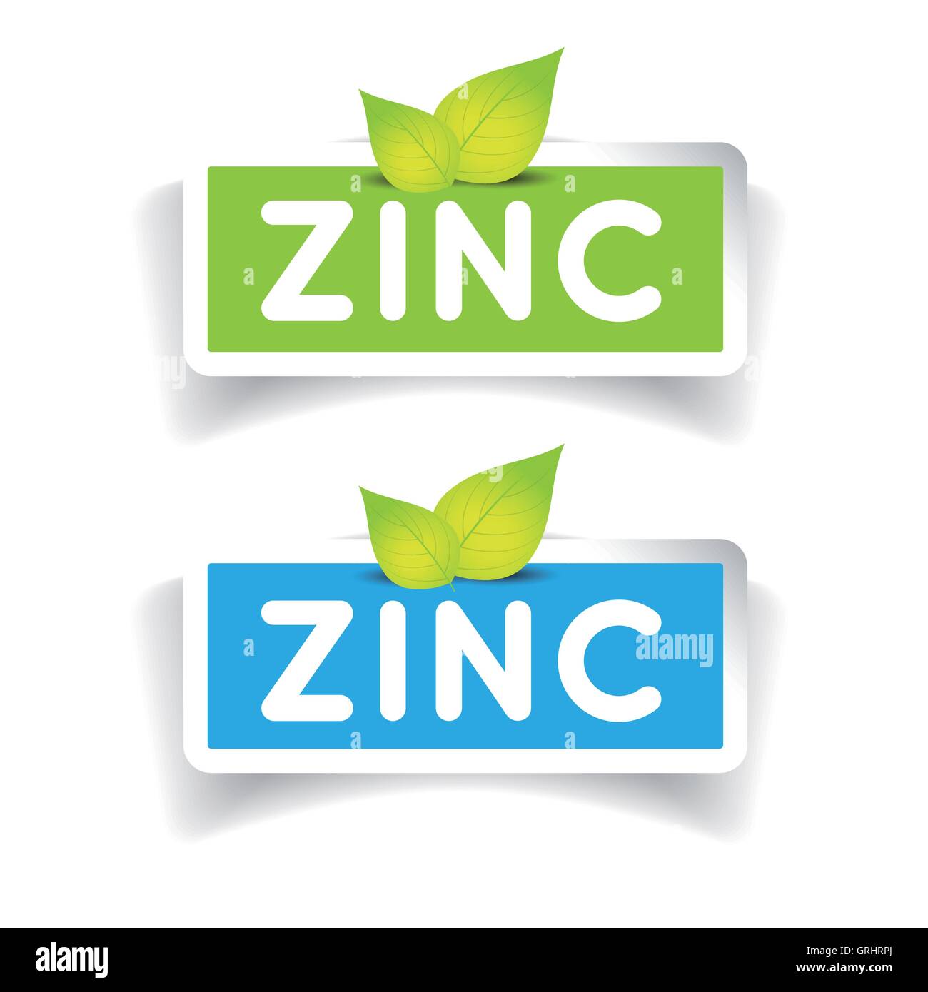 Zinc label Stock Vector Images - Alamy