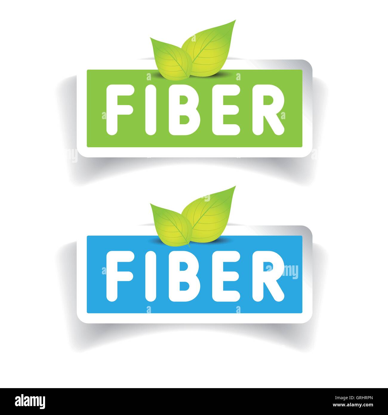Fiber label vector set Stock Vector Image & Art - Alamy