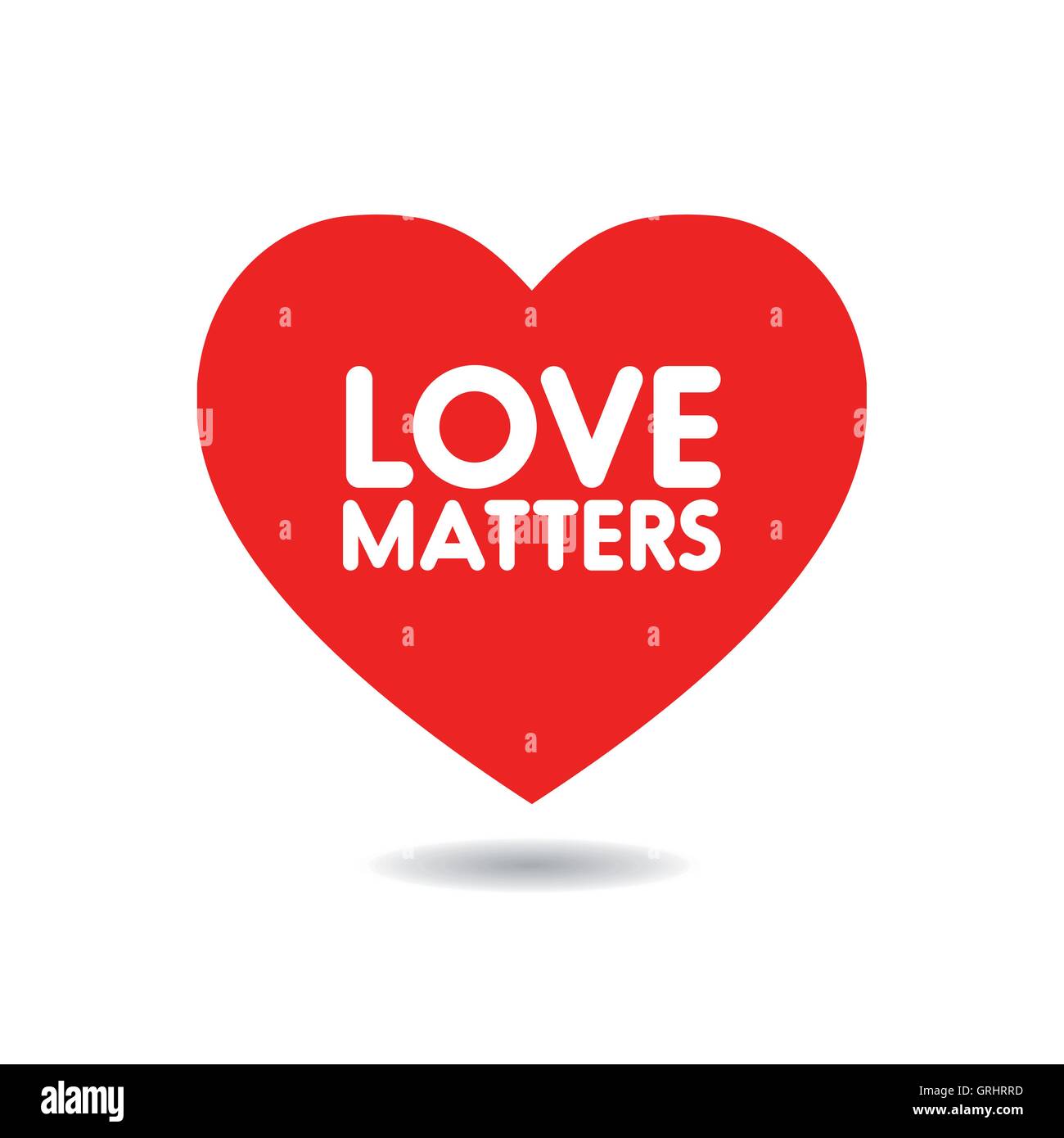 Love matters in red heart shape Stock Vector Image & Art - Alamy