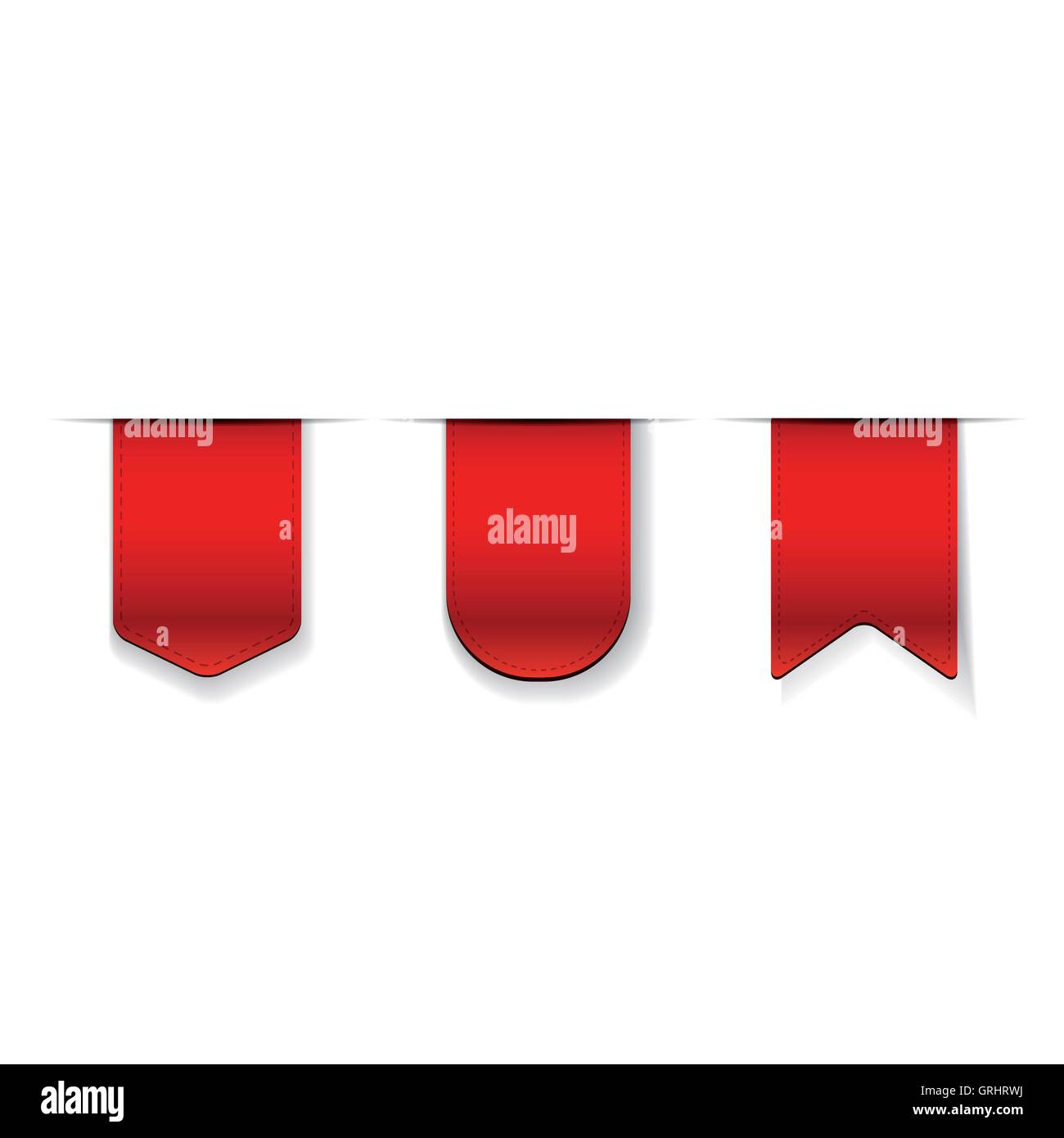 Scroll red ribbon Cut Out Stock Images & Pictures - Alamy