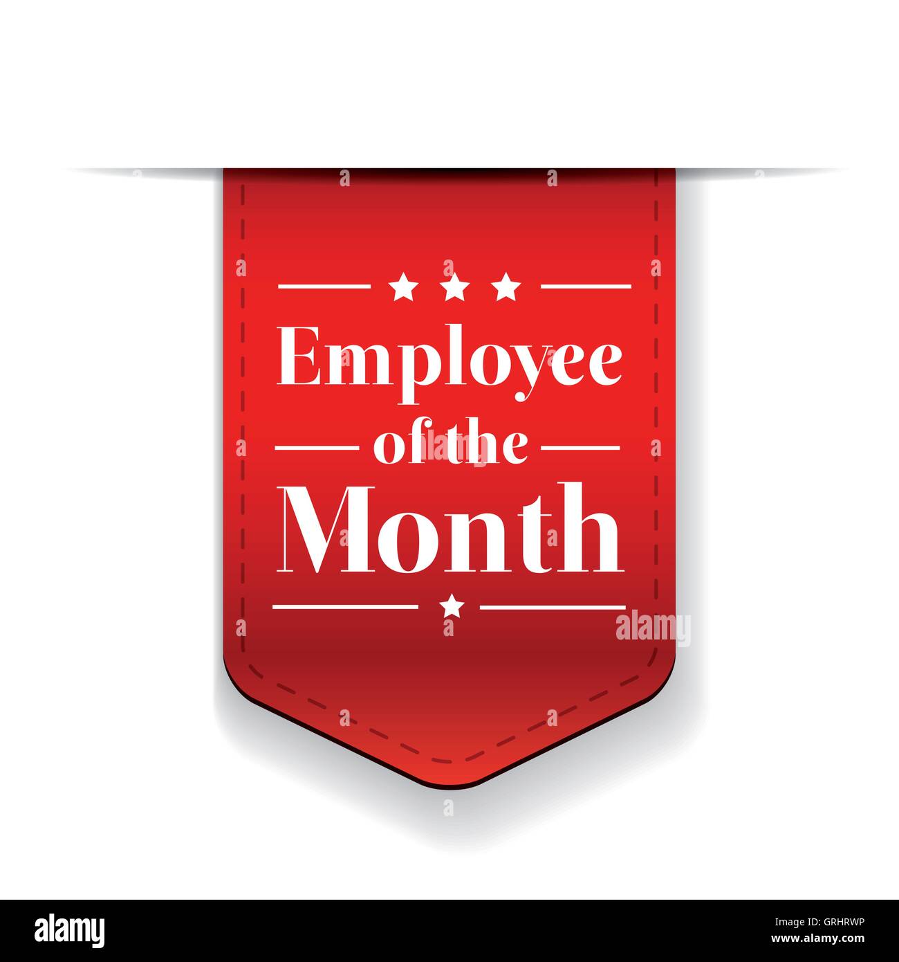 Employee month award ribbon hi-res stock photography and images - Alamy
