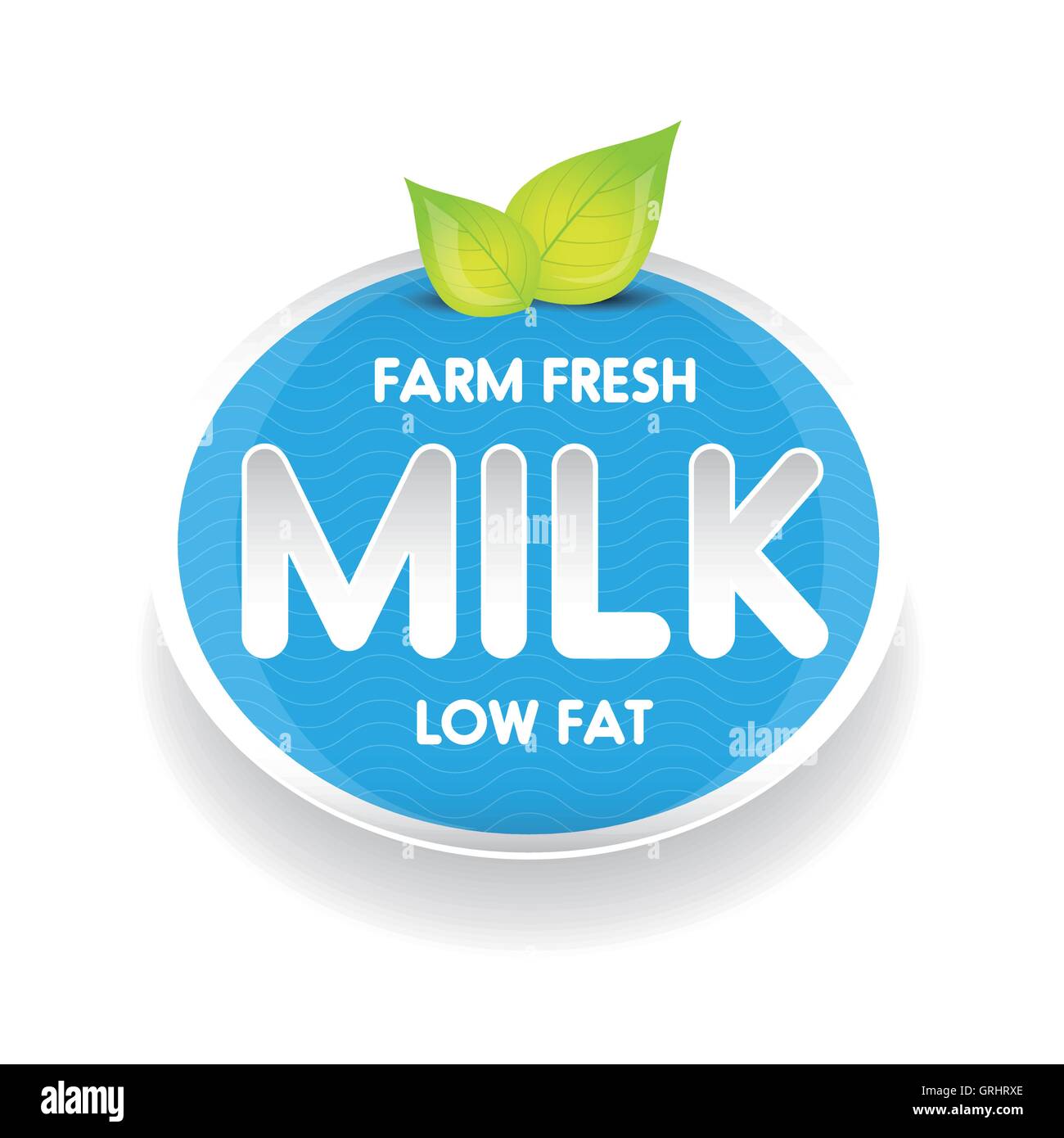 Milk label vector blue Stock Vector Image & Art - Alamy