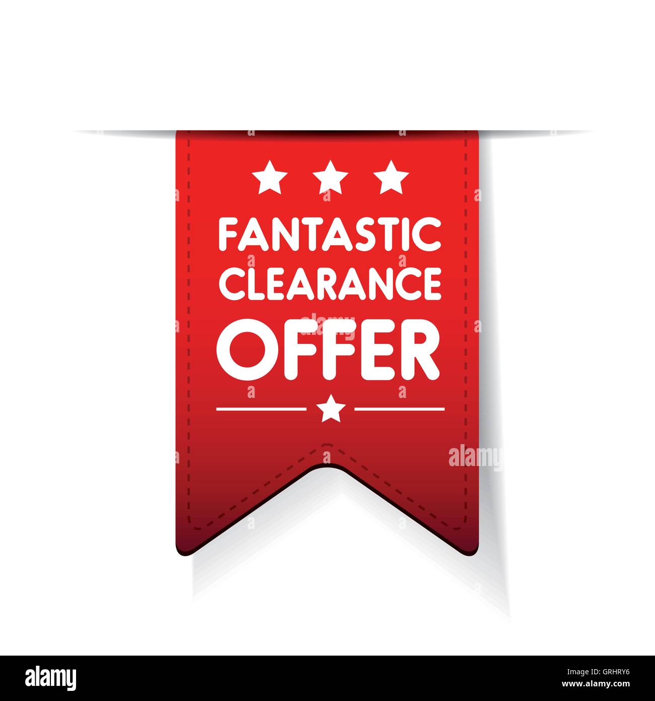 Fantastic clearance offer ribbon vector Stock Vector Image & Art - Alamy