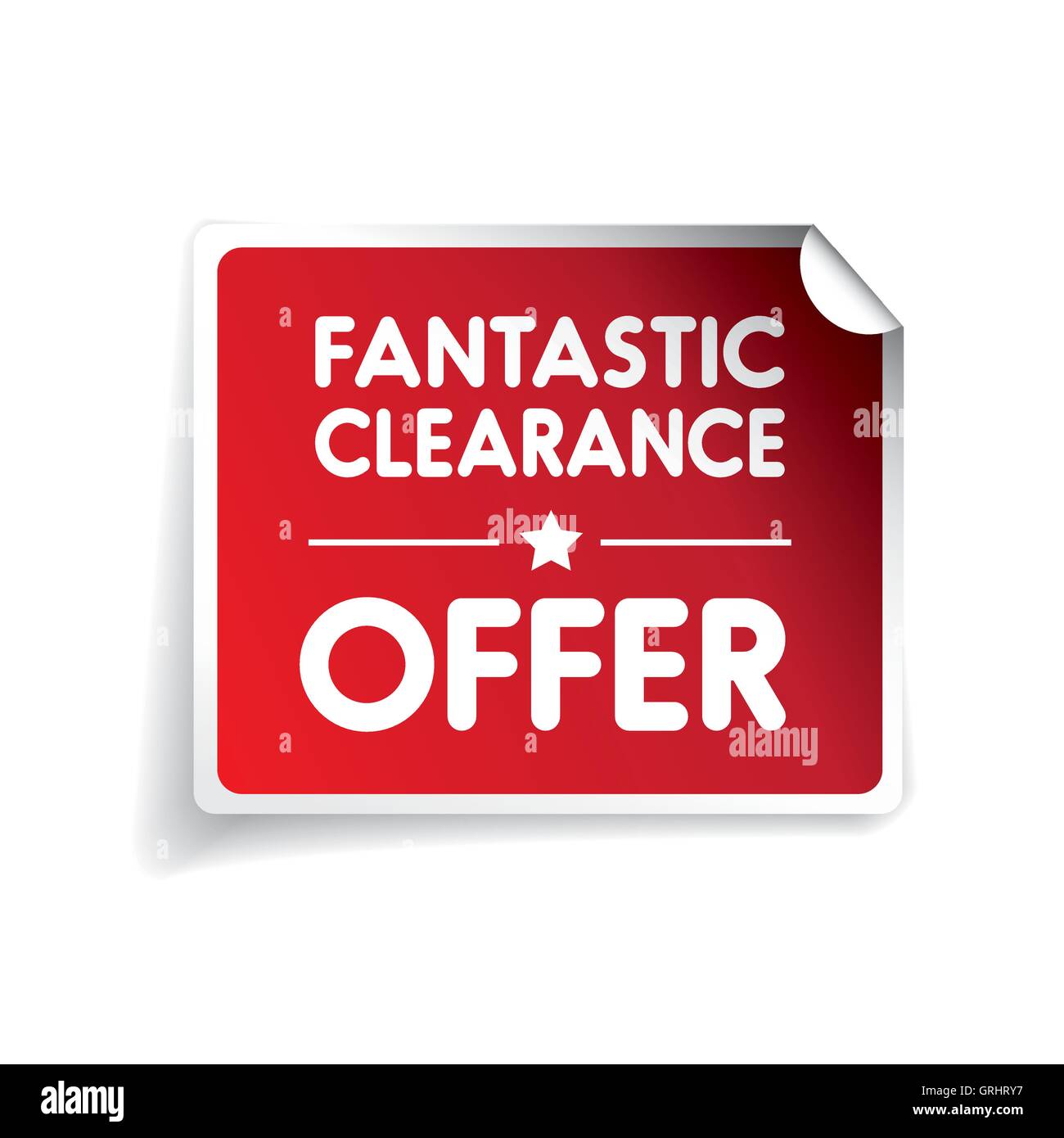 Fantastic clearance offer label vector Stock Vector Image & Art - Alamy