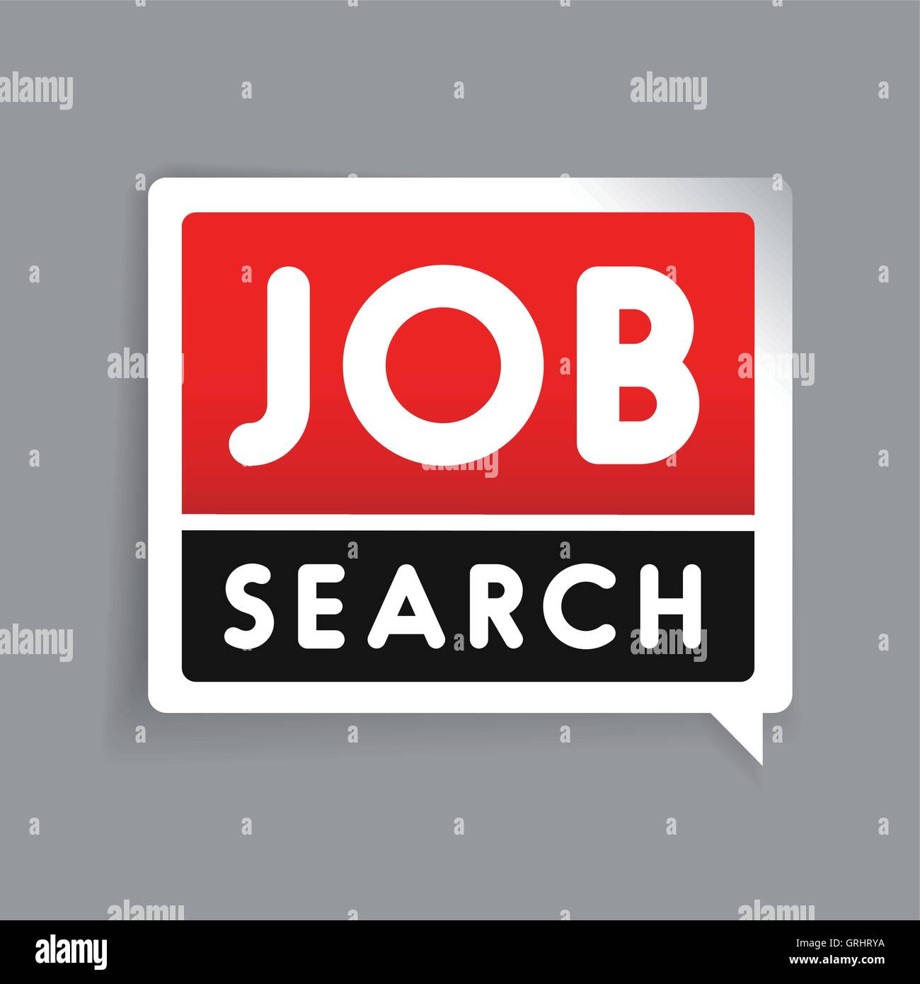 Job search vector label Stock Vector Image & Art - Alamy