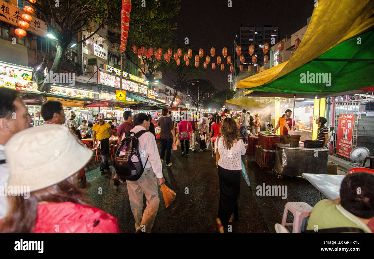 Downtown Kuala Lumpur, Malaysia, Chinatown area Stock Photo - Alamy