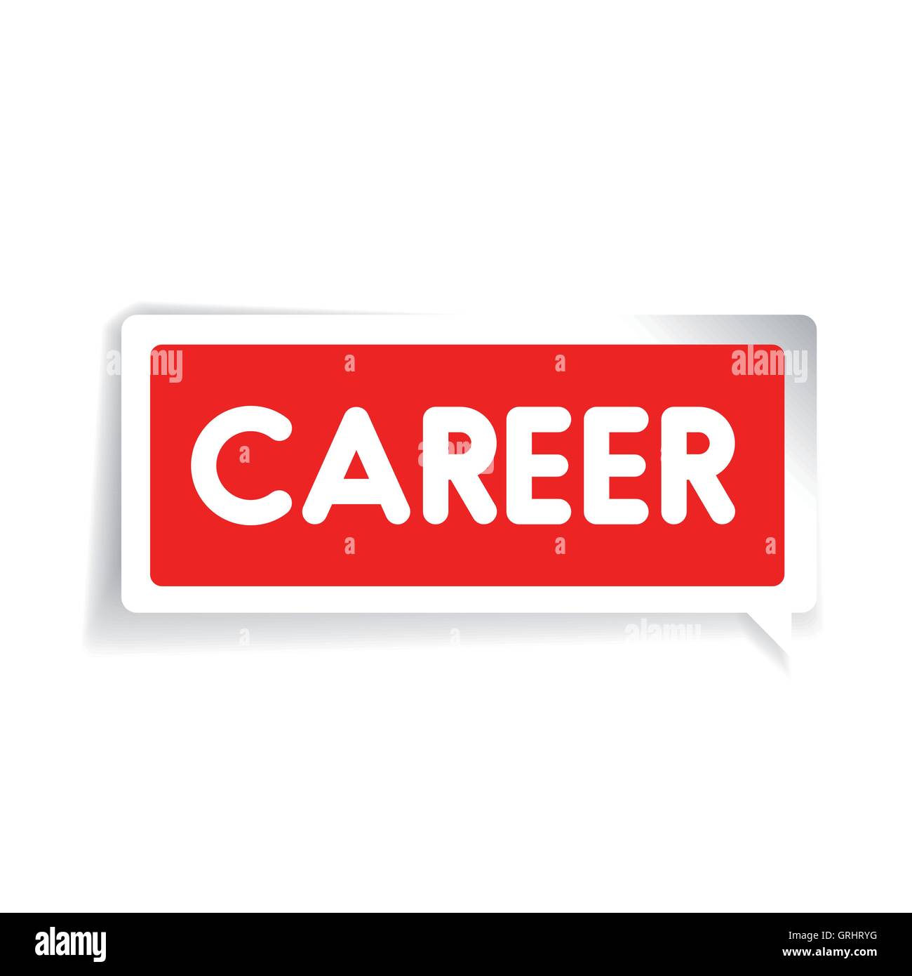 Career label vector red Stock Vector Image & Art - Alamy