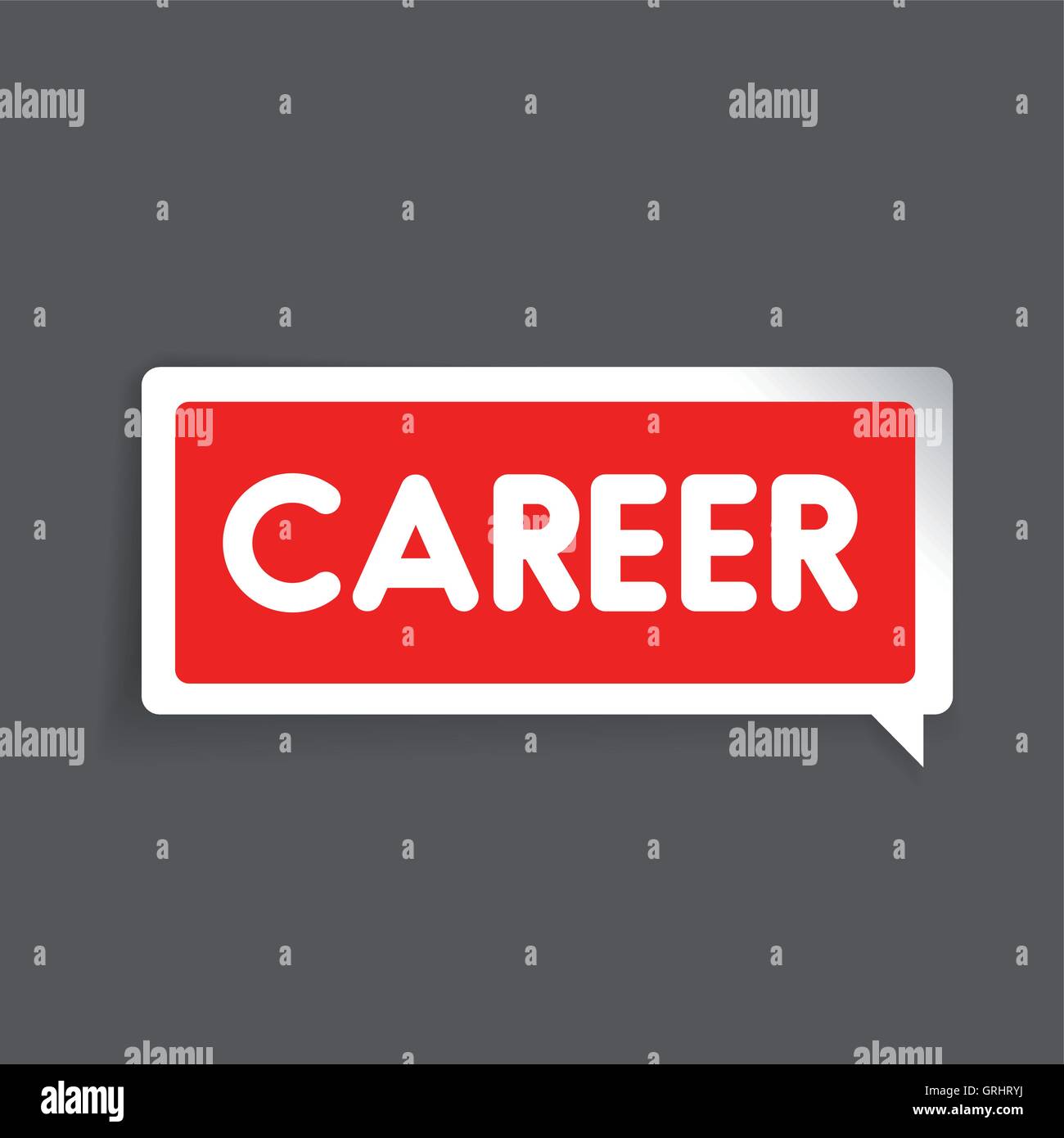 Career label vector red Stock Vector Image & Art - Alamy