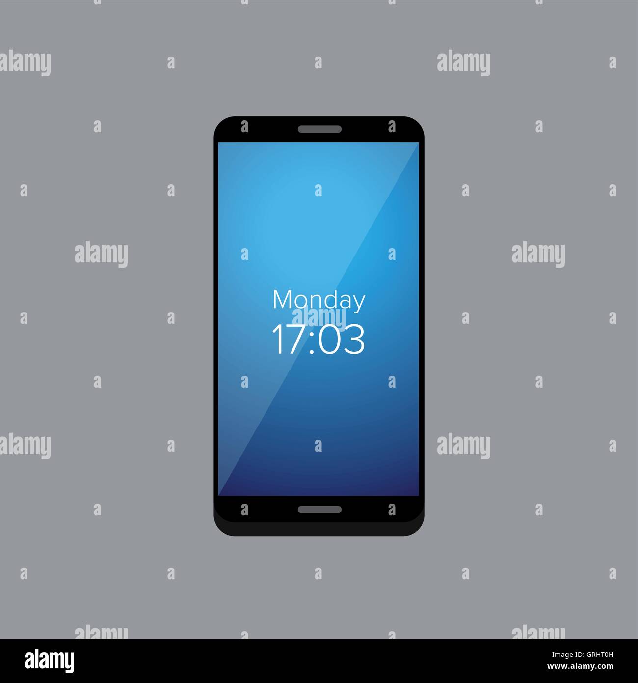 Mobile phone keypad vector mockup smartphone keyboard hi-res stock ...