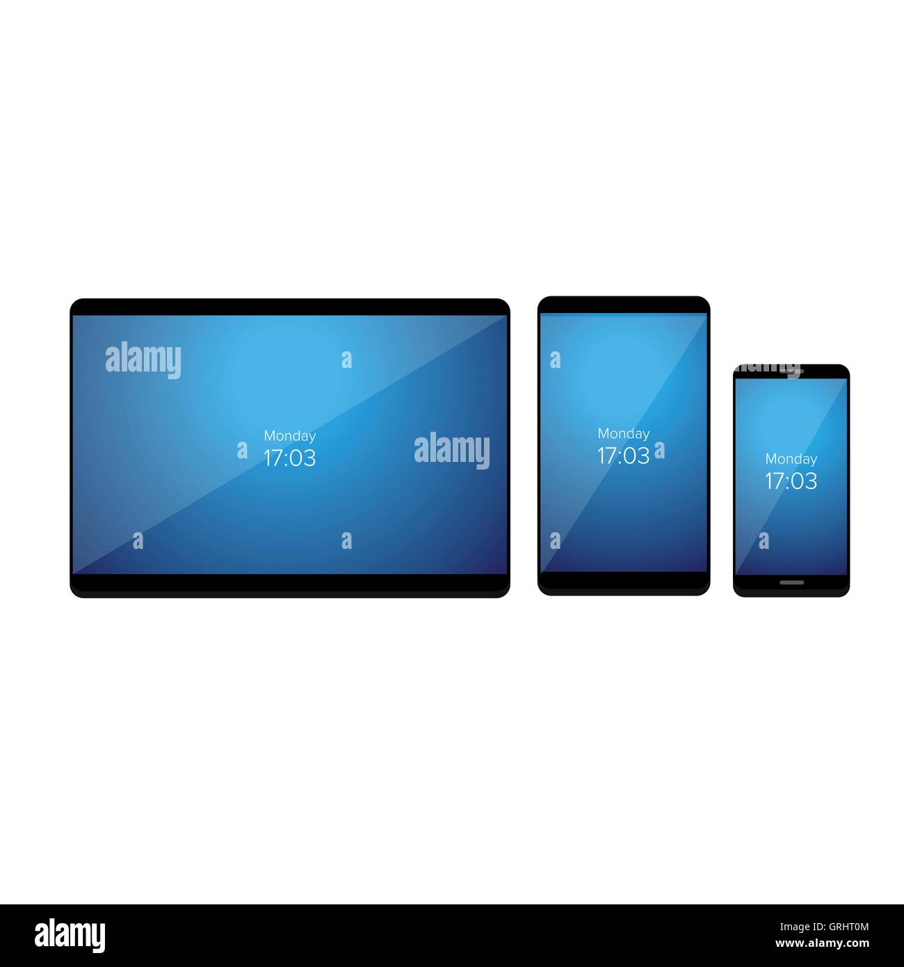 Set of Modern Digital devices. Vector Stock Vector Image & Art - Alamy