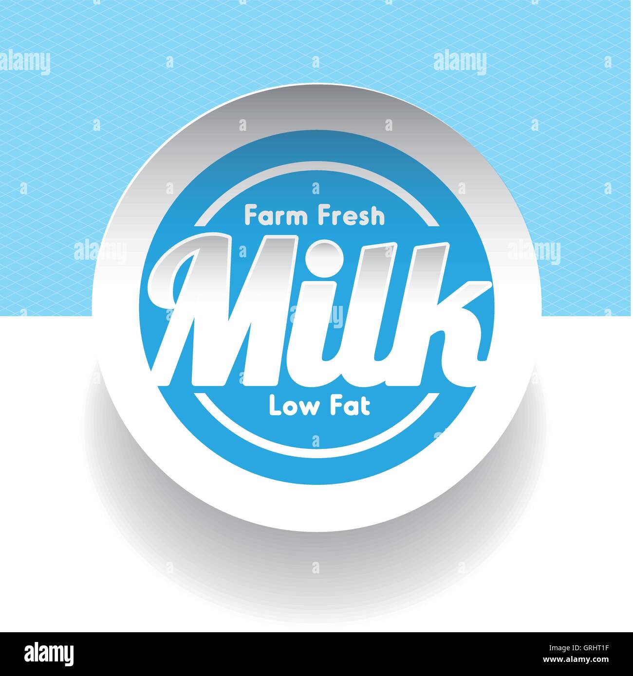 Farm fresh Milk - Low fat label vector Stock Vector Image & Art - Alamy