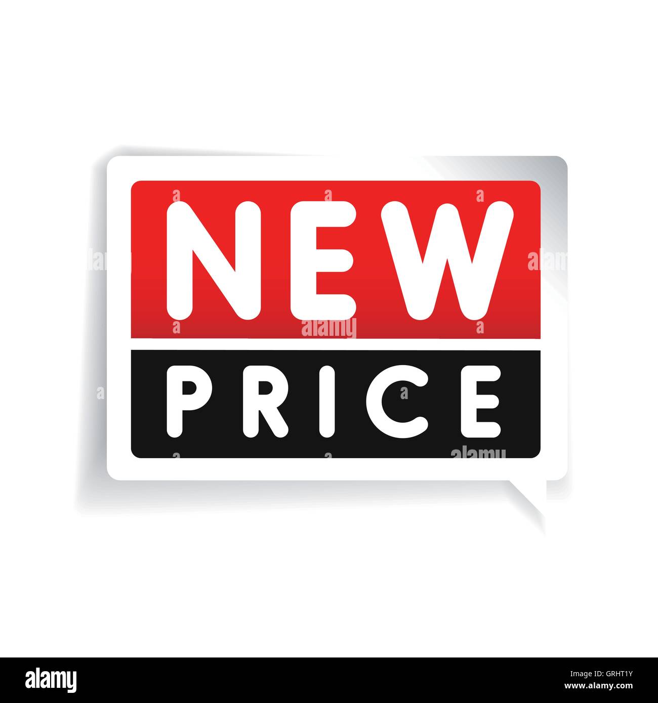 New price label vector red Stock Vector Image & Art - Alamy