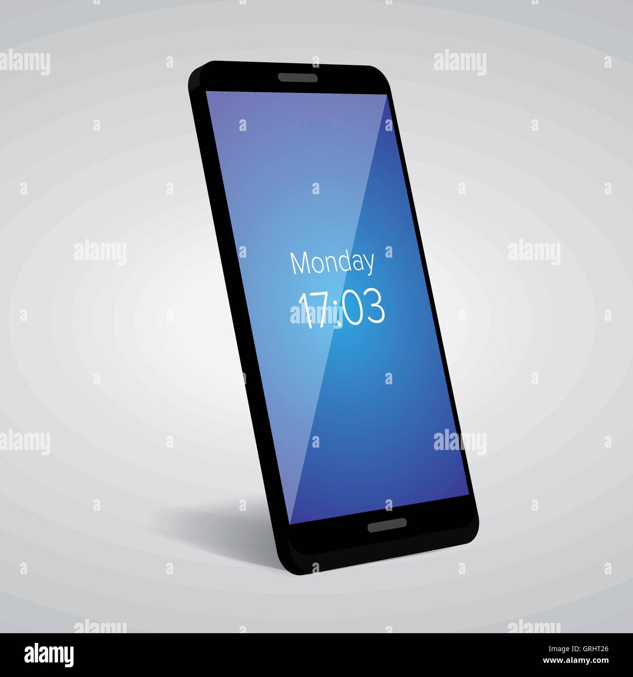Mobile phone keypad vector mockup smartphone keyboard hi-res stock ...