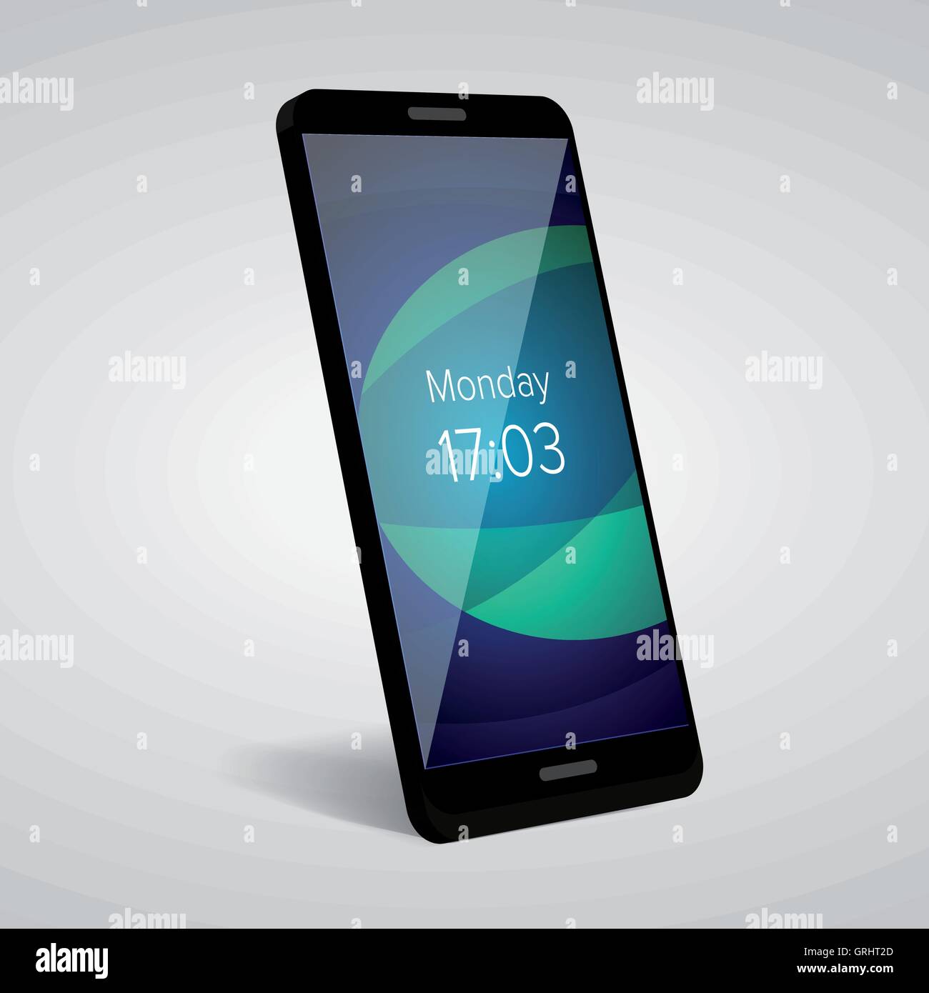 Mobile phone keypad vector mockup smartphone keyboard hi-res stock ...