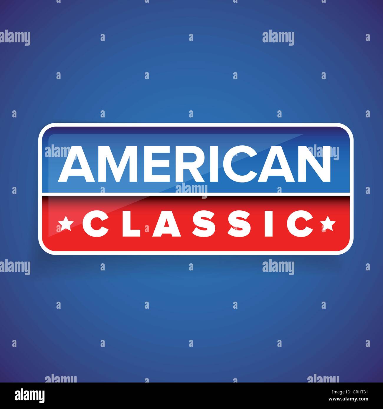 American Classic vector button Stock Vector Image & Art - Alamy