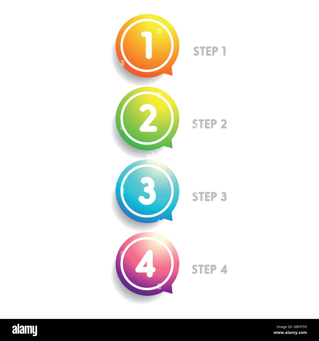 One two three four progress bar stickers Stock Vector Image & Art - Alamy