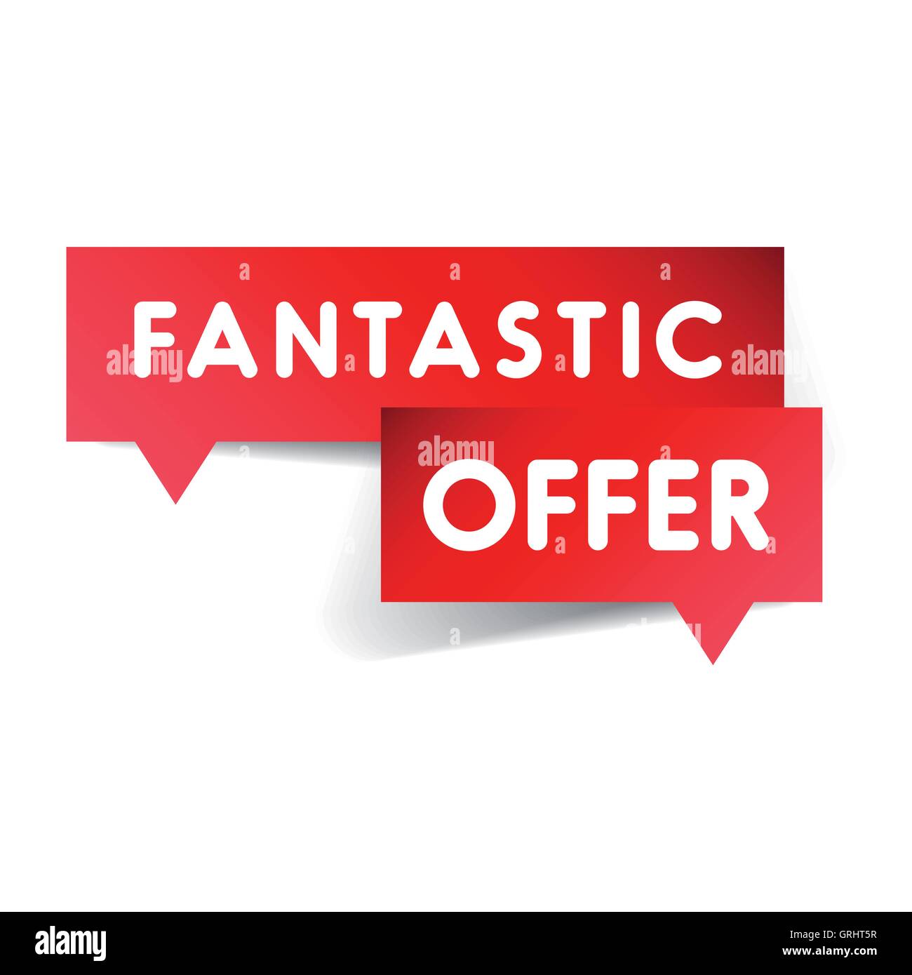 Fantastic offer label red vector Stock Vector Image & Art - Alamy